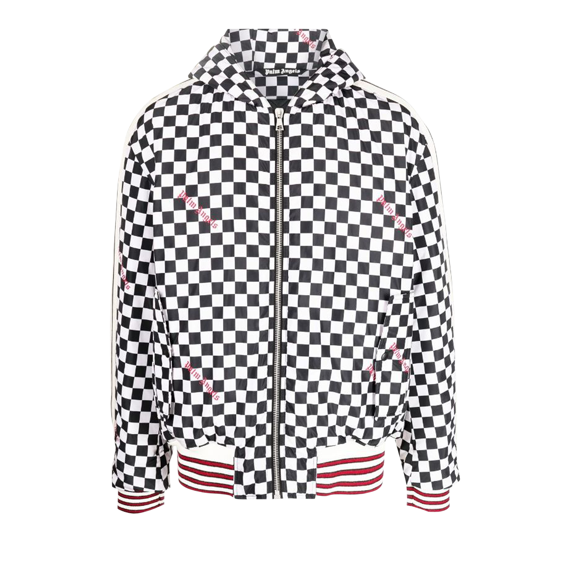 PALM ANGELS Palm Angels Zip-Up Hooded Jacket
