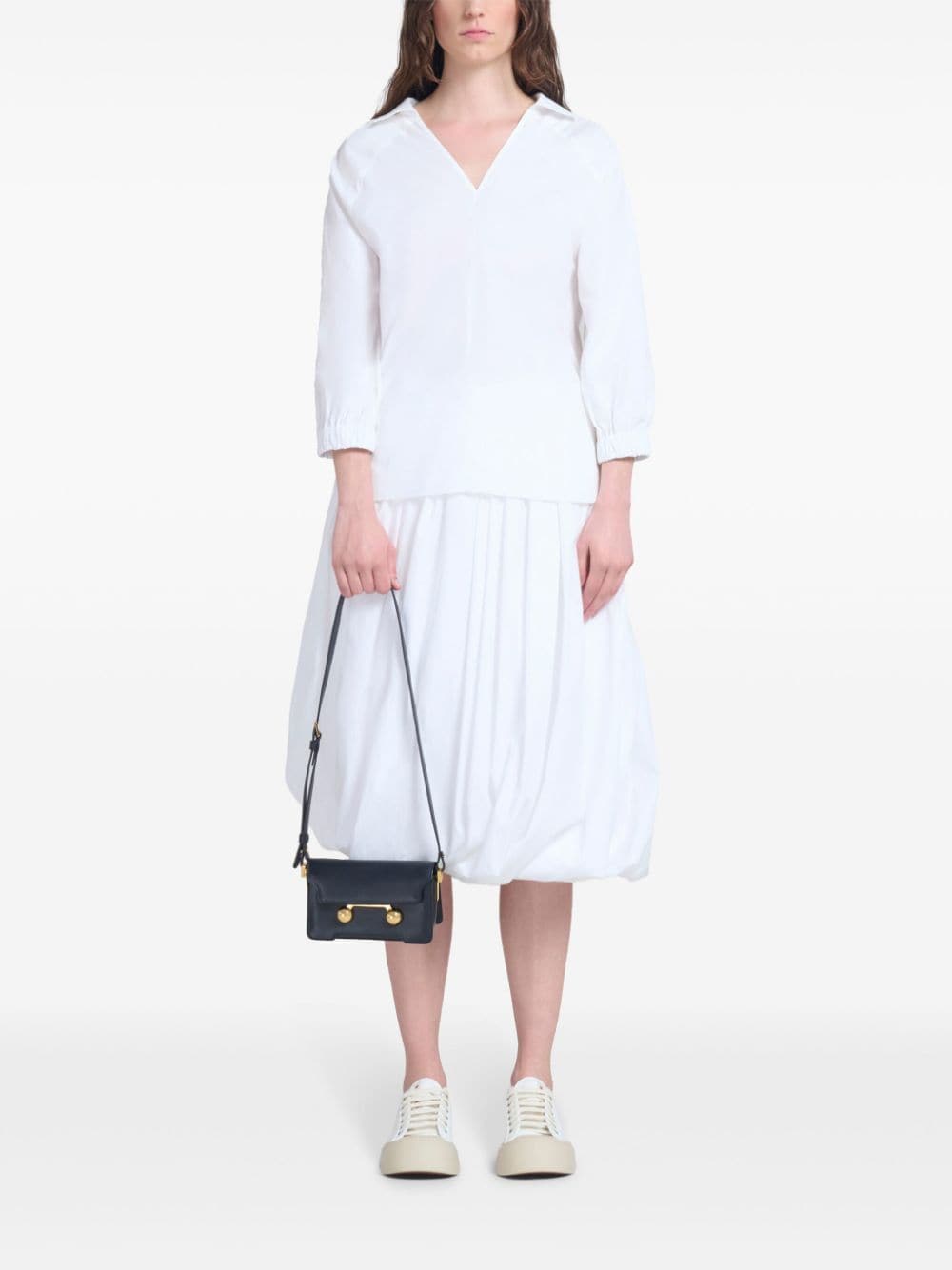 MARNI Marni Mini Trunkaroo Leather Shoulder Bag