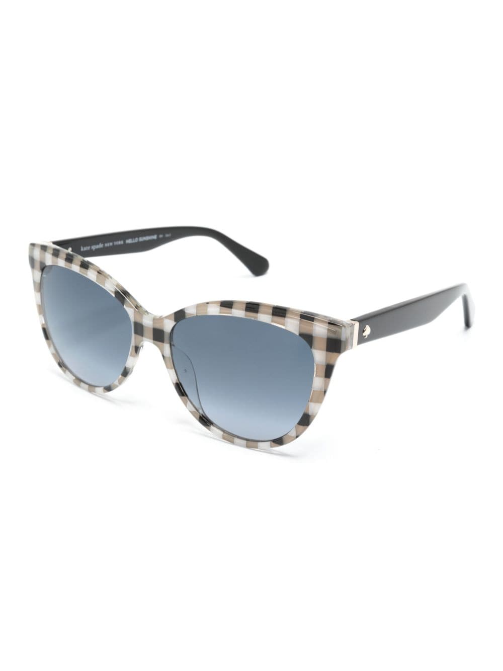 Kate Spade Black and White Checkered Sunglasses Kate Spade KS Babbette/G/S Plastic Womens Square Polarized  main image 4