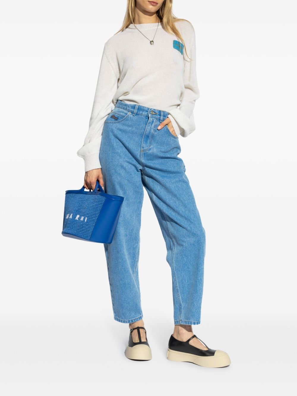 MARNI Marni Mid-Rise Tapered-Leg Jeans