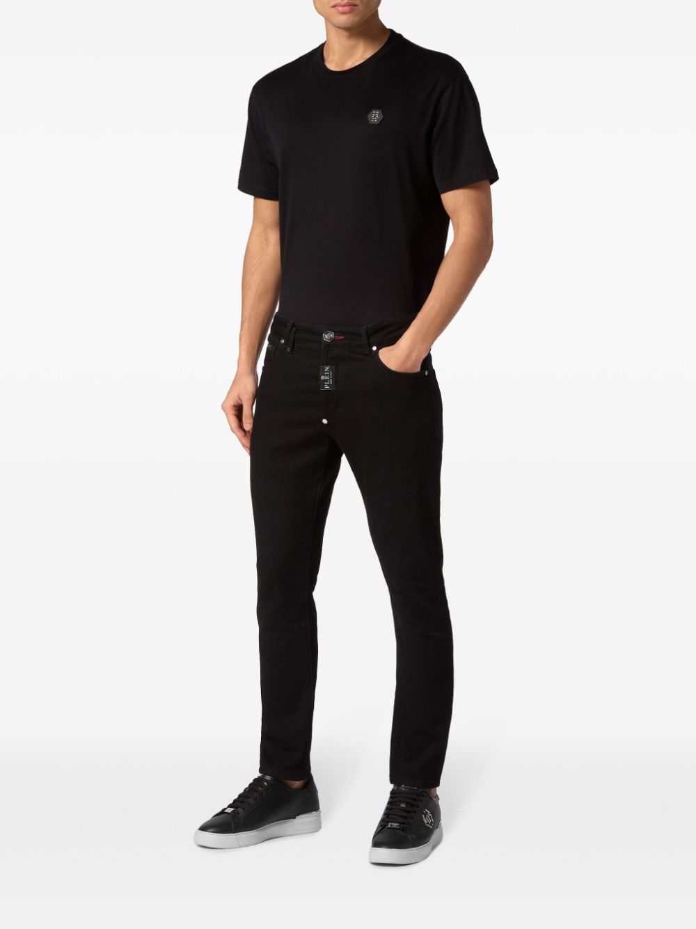 PHILIPP PLEIN Philipp Plein Logo-Plaque Skinny-Cut Jeans