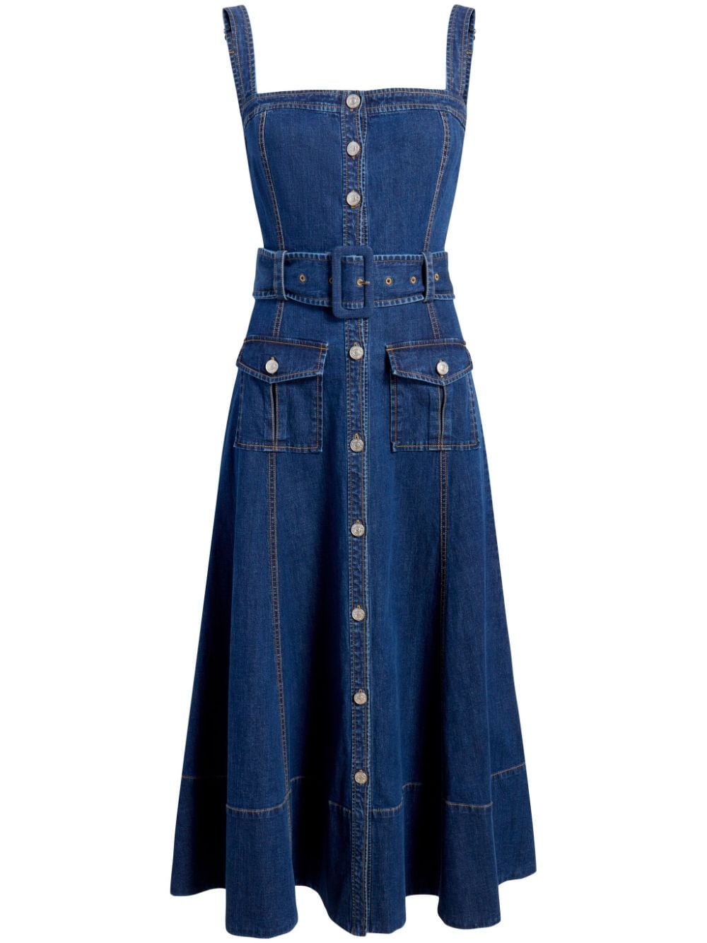 Cinq  Sept Vega Denim Midi Dress - Blue | Editorialist