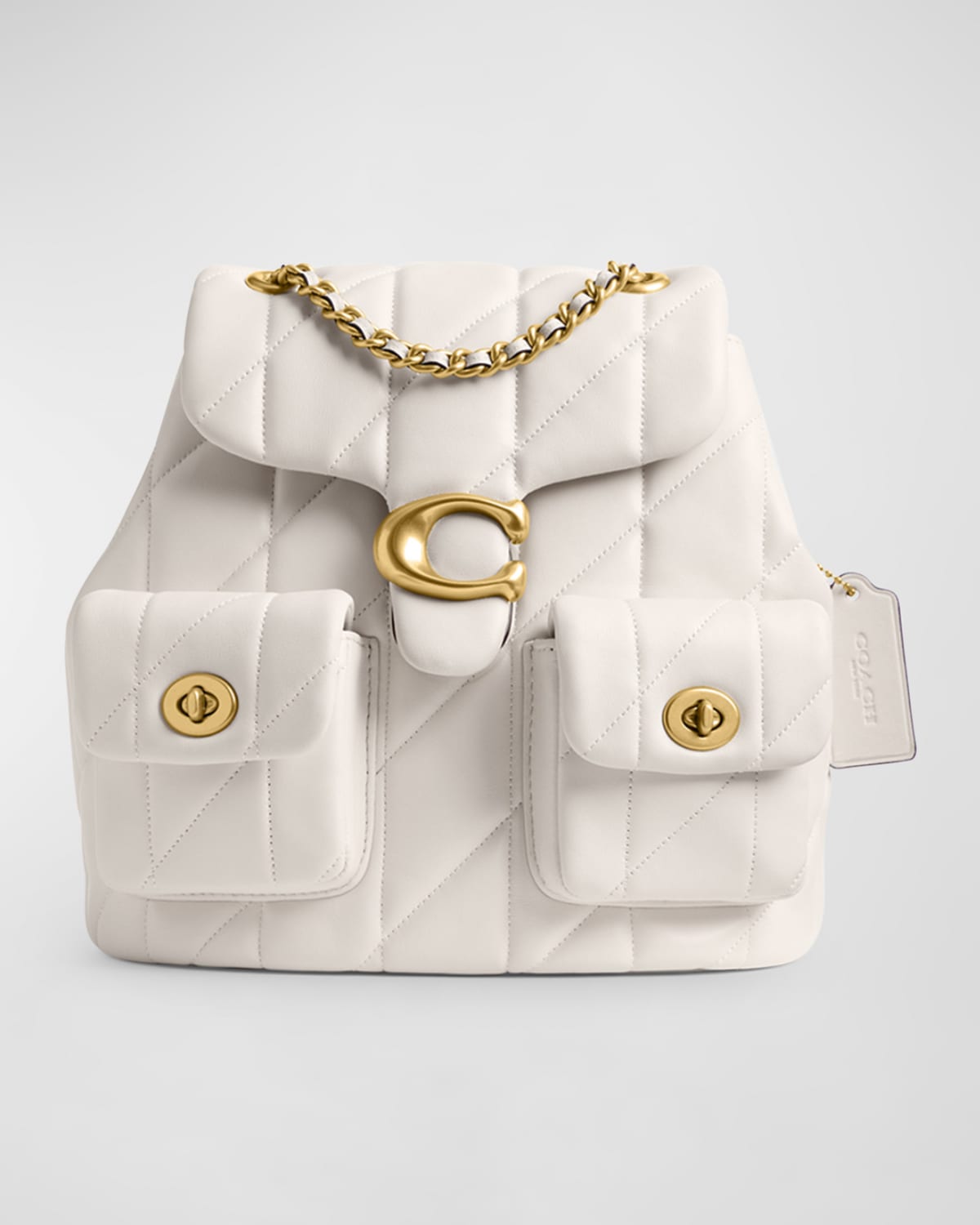 White coach backpack Leather backpack Coach White in Leather - 56074188 main image 2