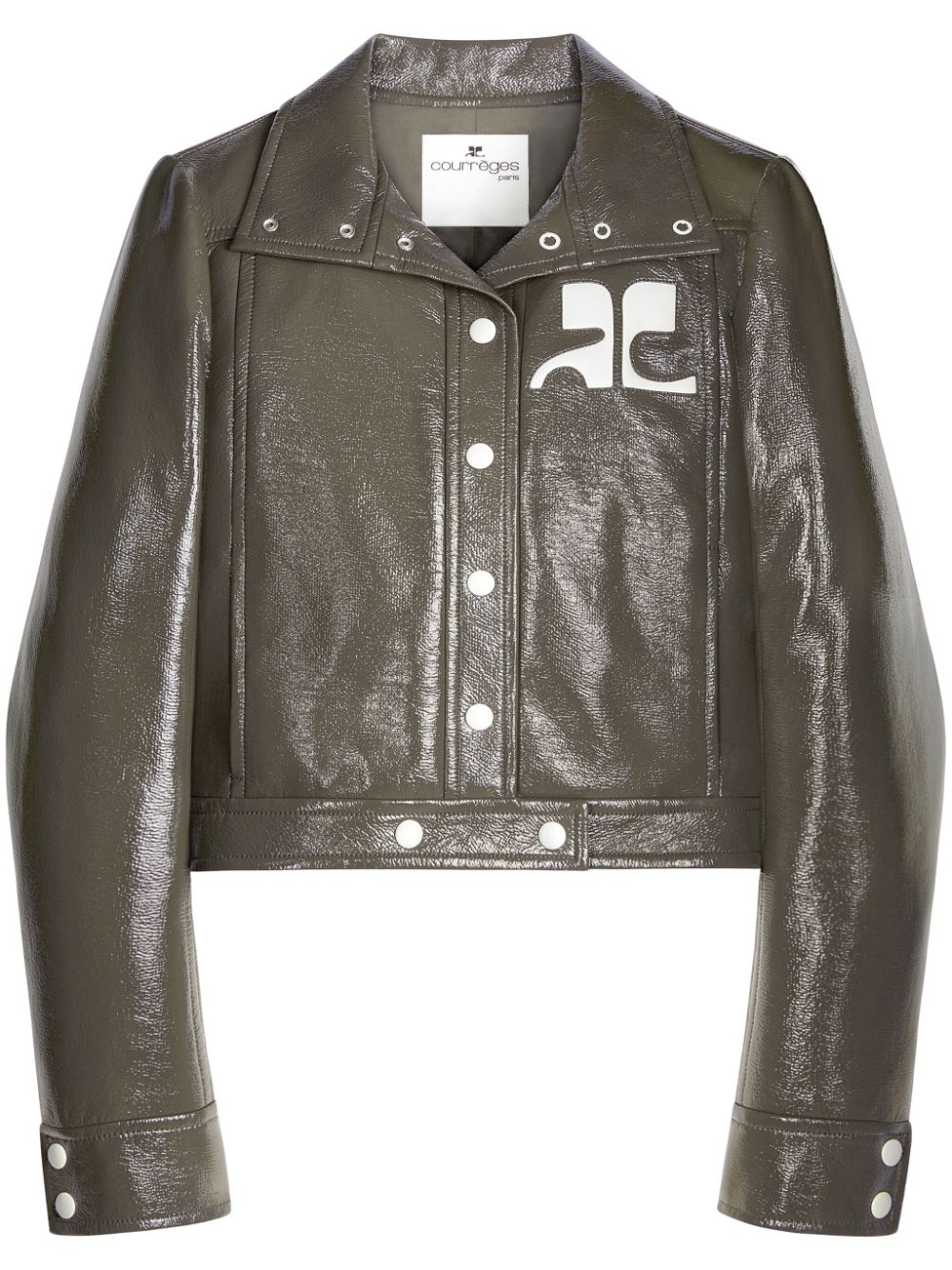 COURREGES Courrèges Reedition Vinyl Appliqué-Logo Jacket