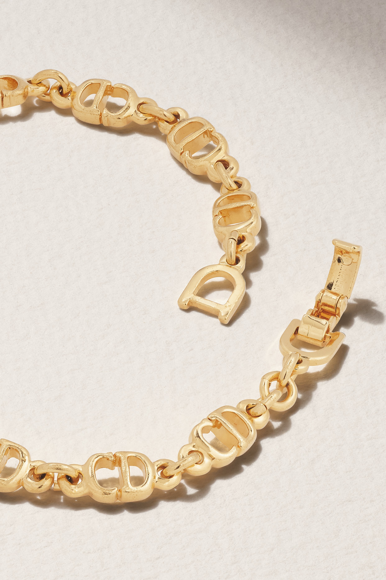 Susan Caplan Christian Dior -Plated Bracelet - Gold | Editorialist