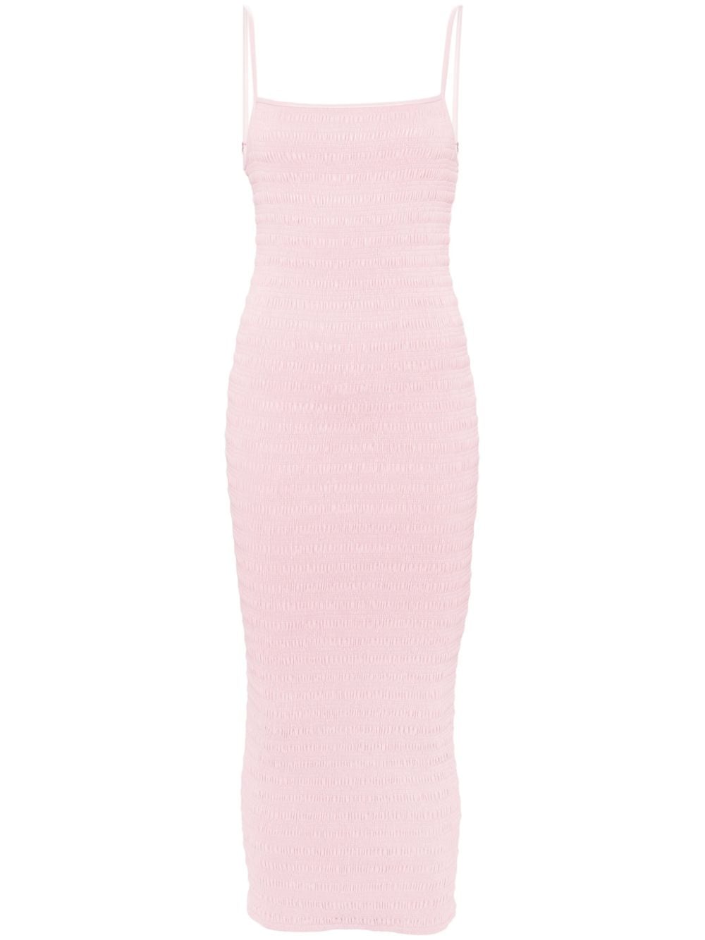 Nanushka Barra Mocked Midi Dre In Pink - 52% Off | Editorialist