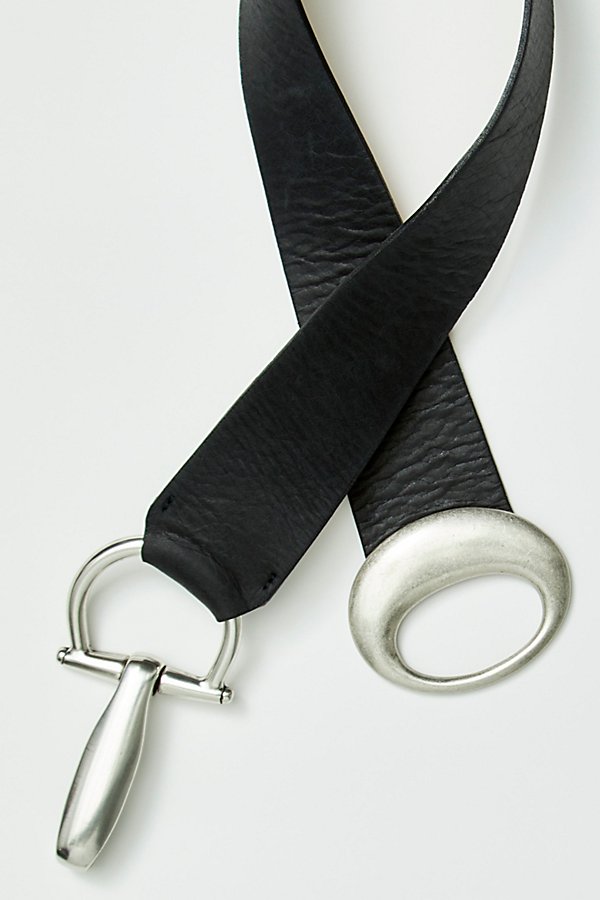 Streets Ahead Edge Of Town Leather Belt - Black | Editorialist display picture 1