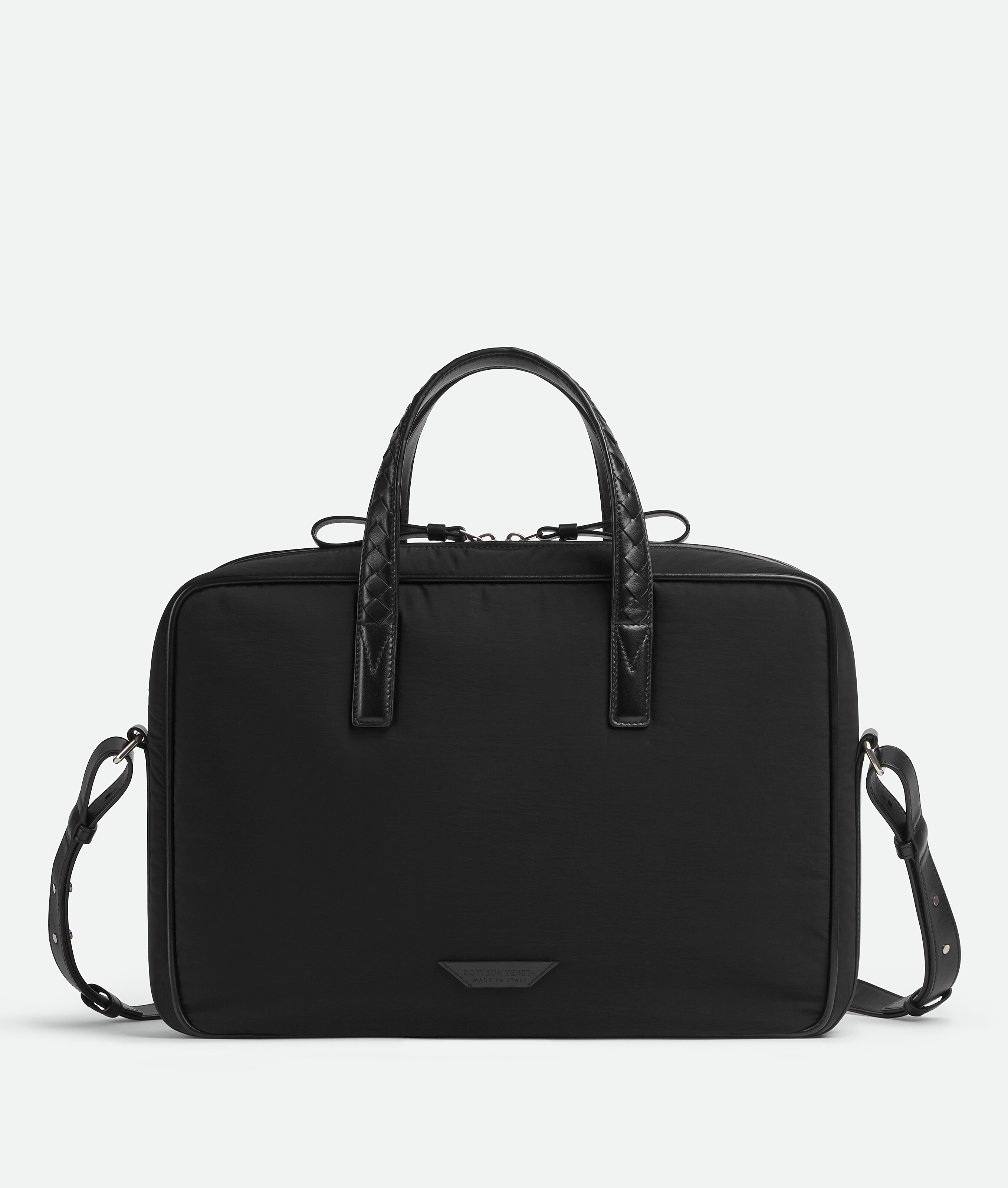 Bottega Veneta Crossroad Briefcase Bag - Black | Editorialist