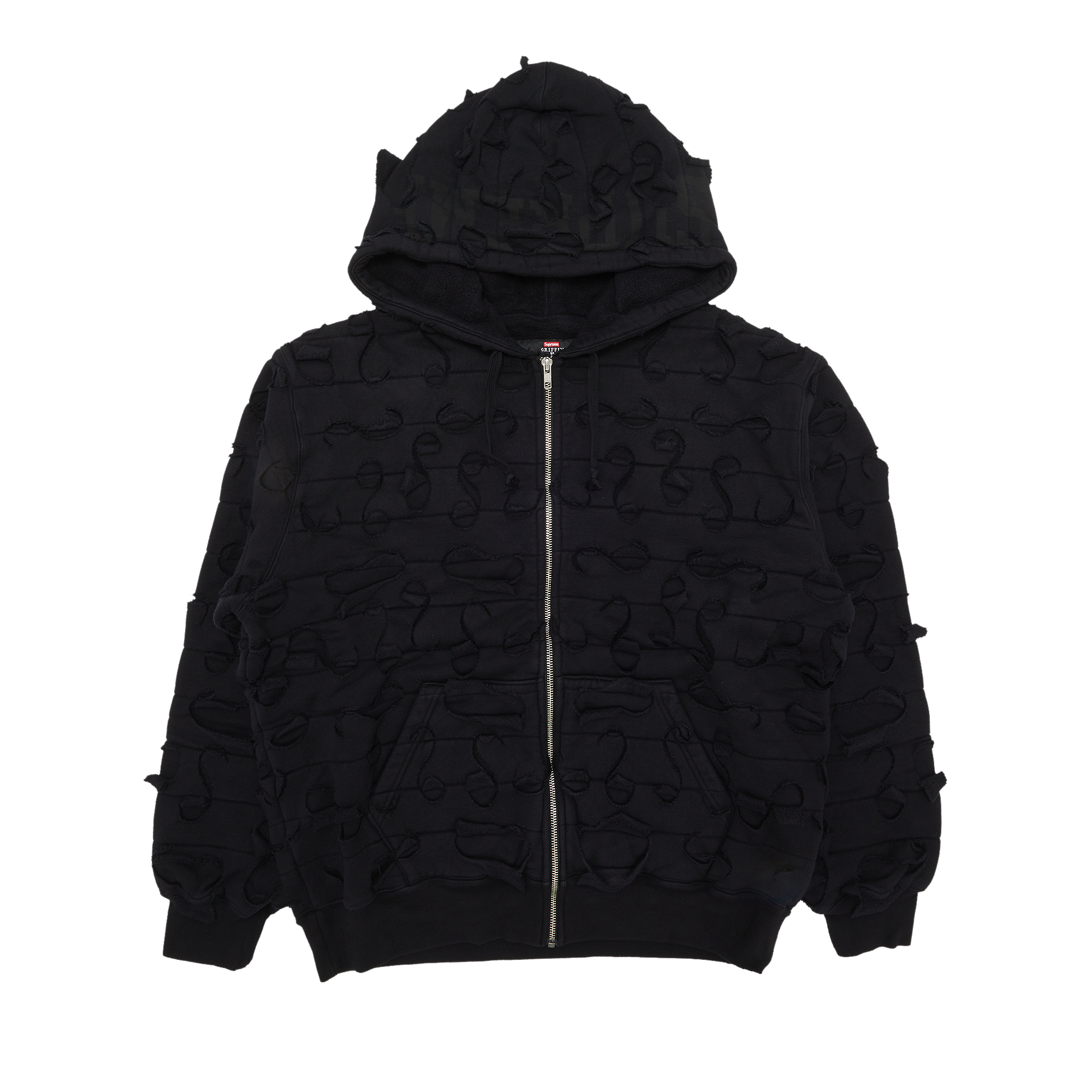 Supreme X Spitfire Zip Up Hooded Sweatshirt - Black | Editorialist