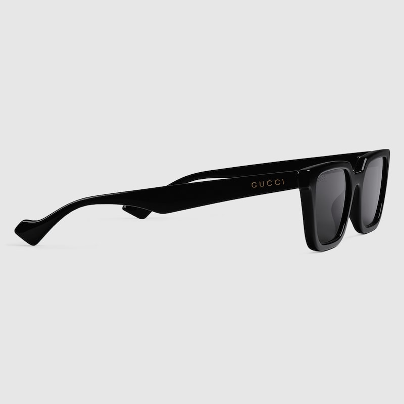 Gucci Rectangular-frame Sunglasses - Black | Editorialist