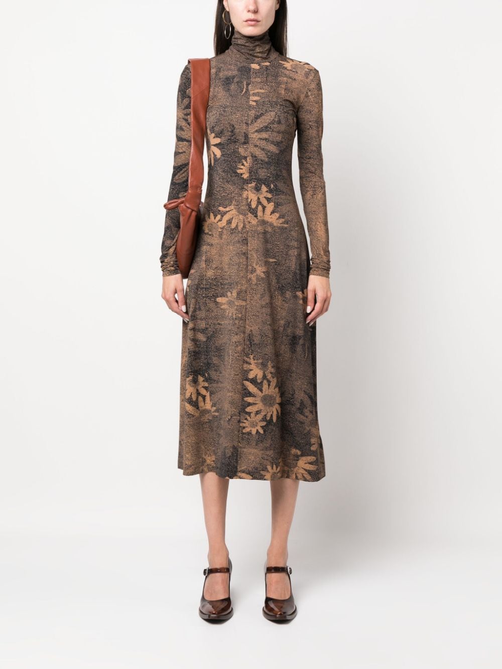 MAISON MARGIELA MM6 Maison Margiela Floral-Print Midi Dress