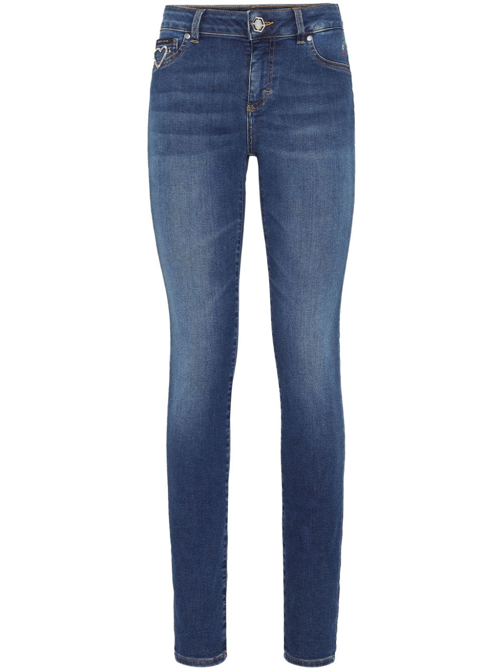 PHILIPP PLEIN Philipp Plein Logo-Appliqué Skinny Jeans