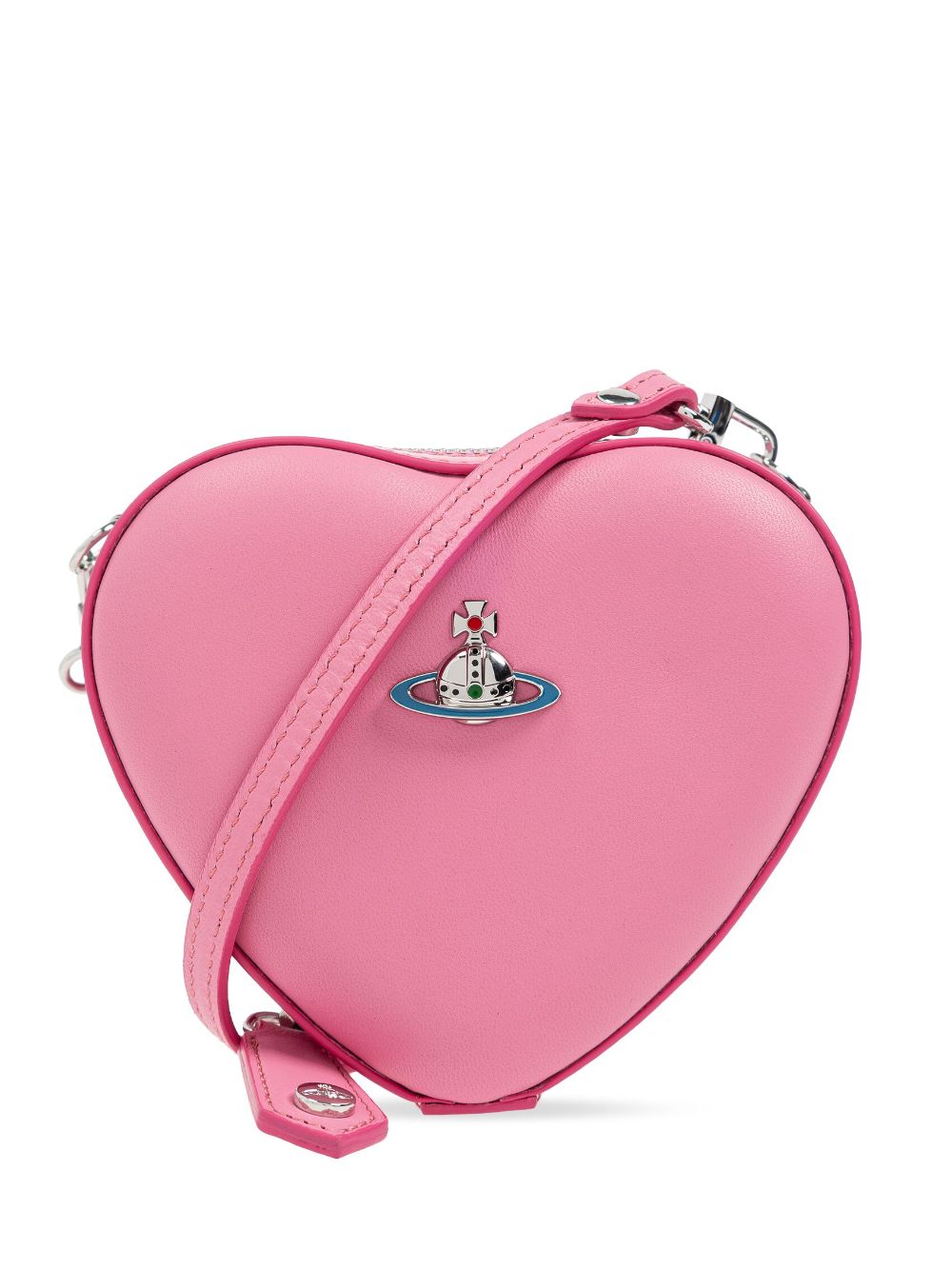 Vivienne Westwood Mini Heart Shoulder Bag In Pink - 45% Off