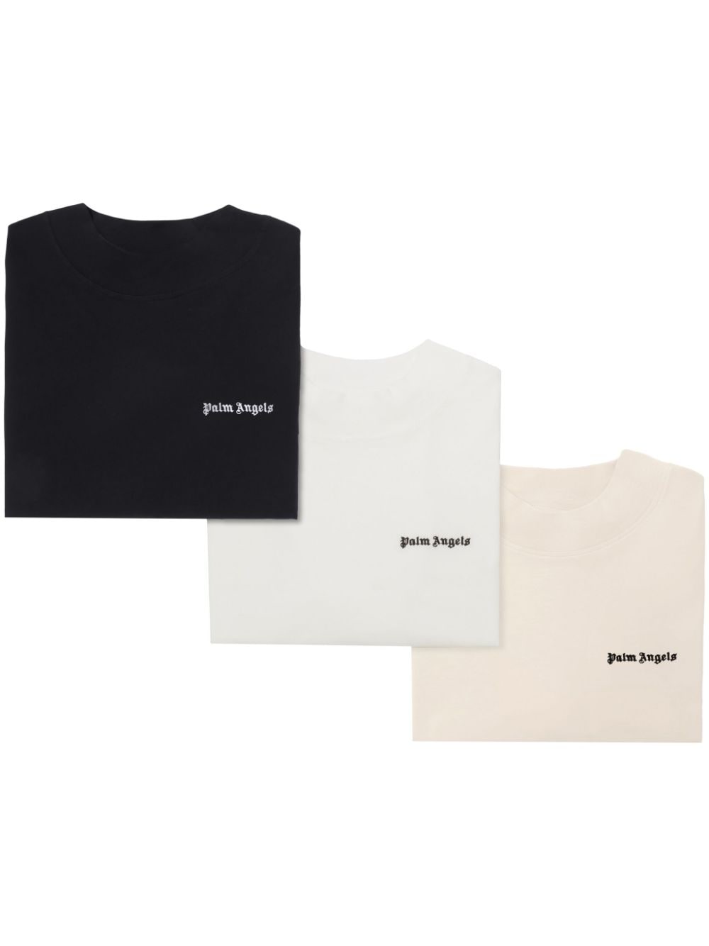 PALM ANGELS Palm Angels Logo-Embroidered T-Shirts (Pack Of Three)