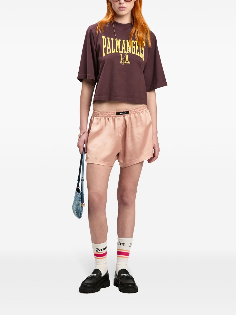 PALM ANGELS Palm Angels Logo Appliqué Boxer Shorts