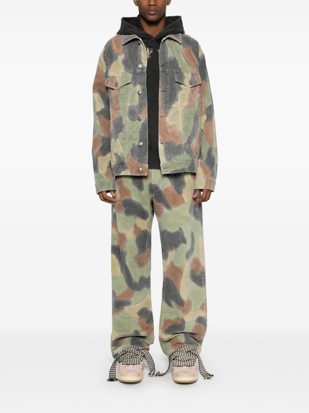PALM ANGELS Palm Angels Camouflage-Pattern Denim Jacket