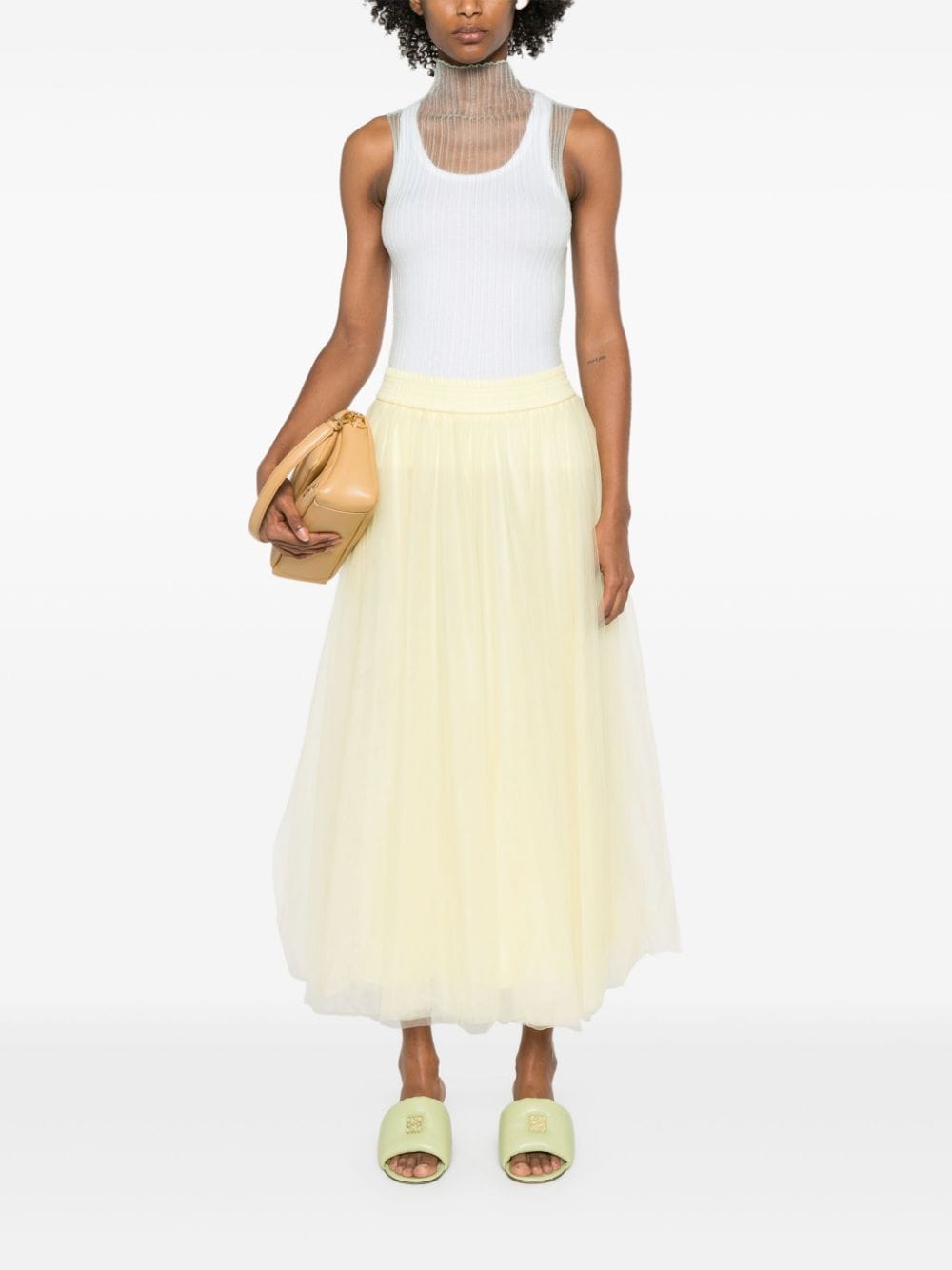 FABIANA FILIPPI Fabiana Filippi Tulle Midi Skirt