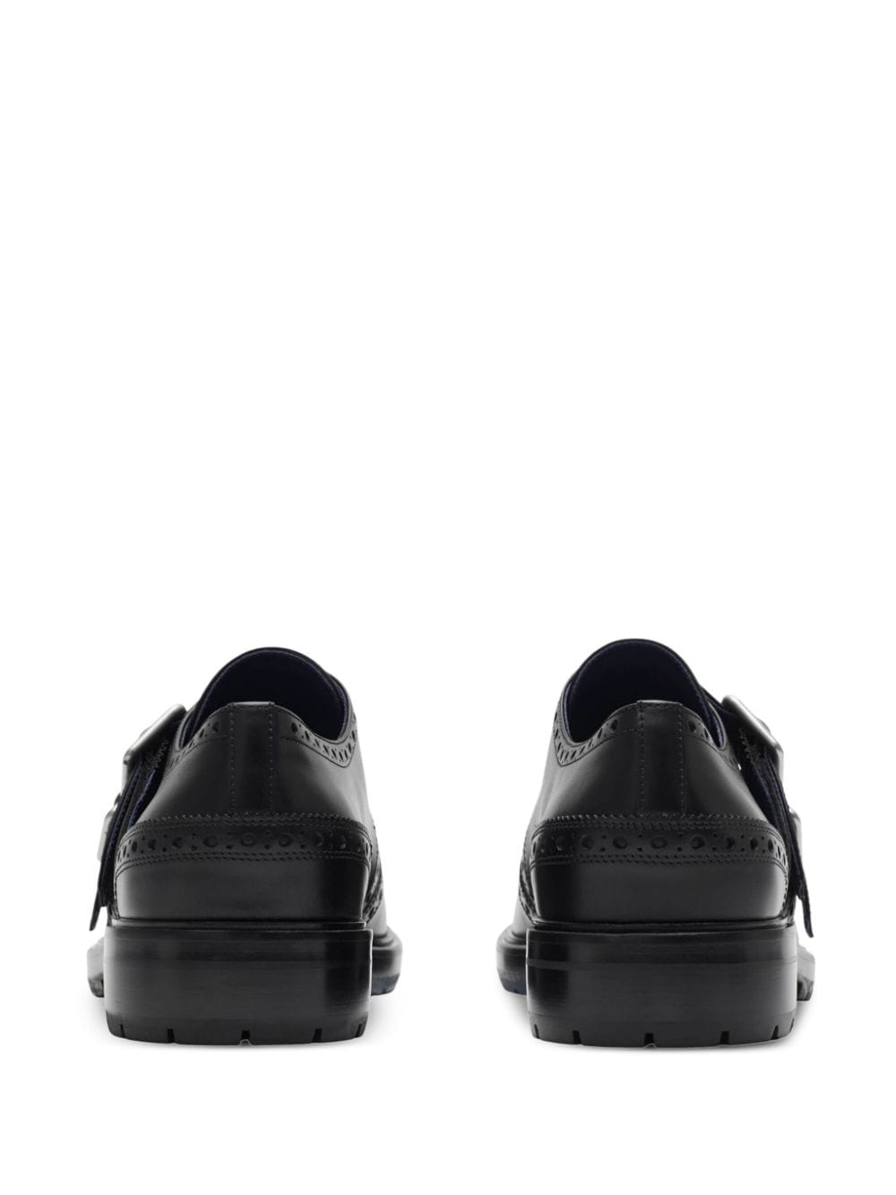Burberry Leather Monk Shoes In Black - 38% Off | Editorialist display picture 2