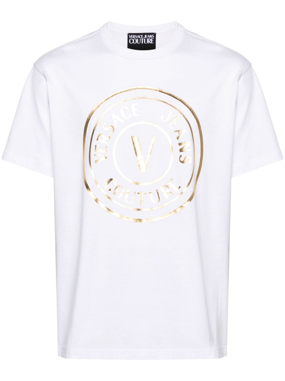VERSACE logo-print cotton t-shirt