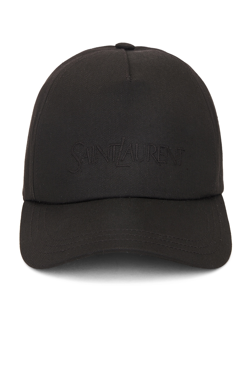 Saint Laurent Washed Denim Cap - Khaki | Editorialist