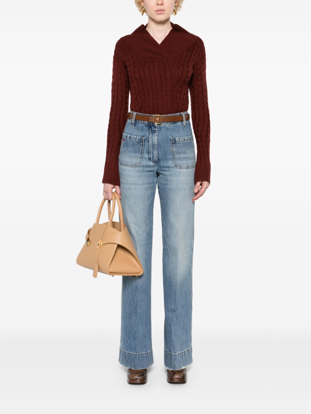 VICTORIA BECKHAM Victoria Beckham Alina Wide-Leg Jeans