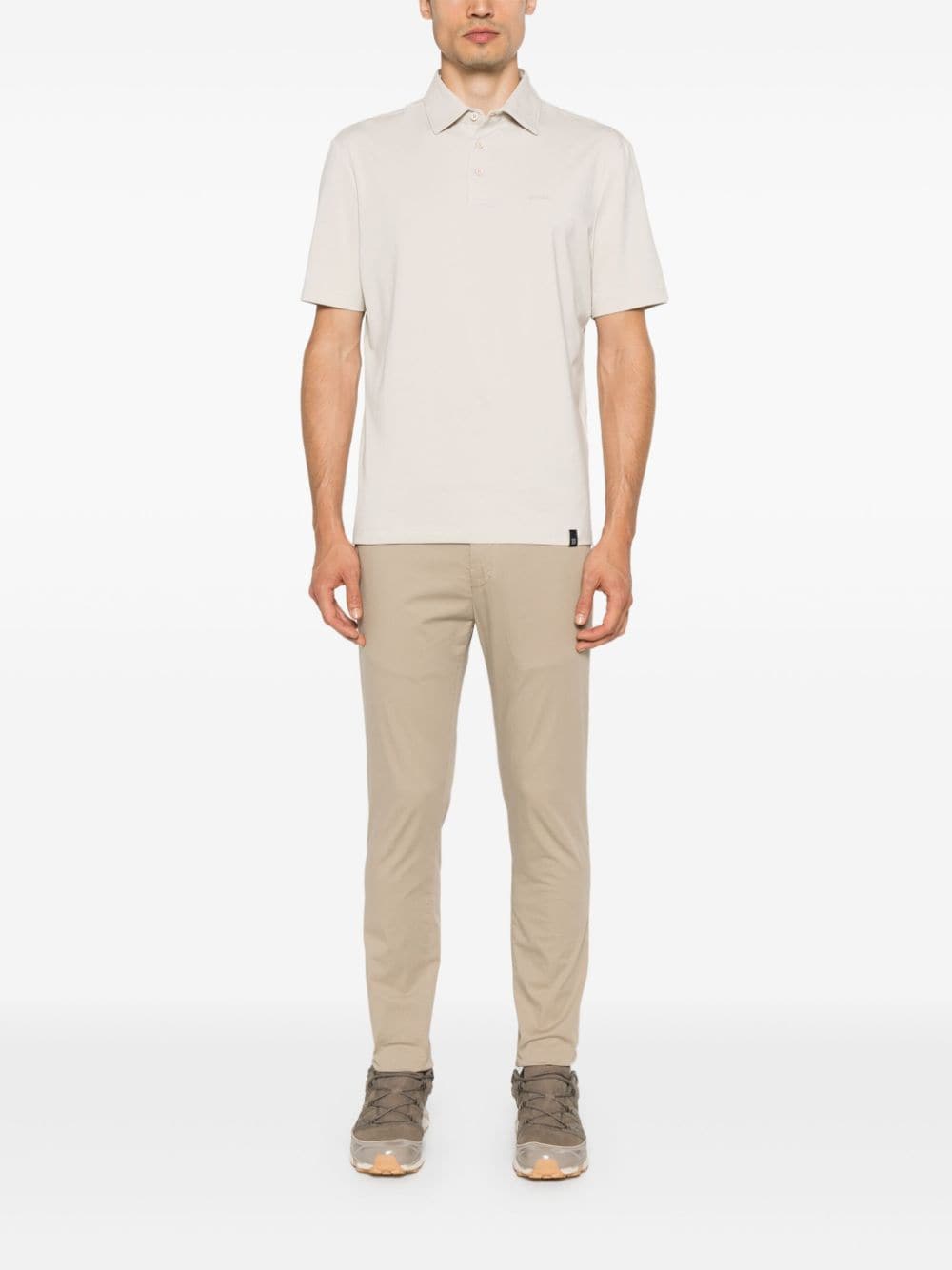 BRIGLIA 1949 pressed-crease tapered-leg trousers