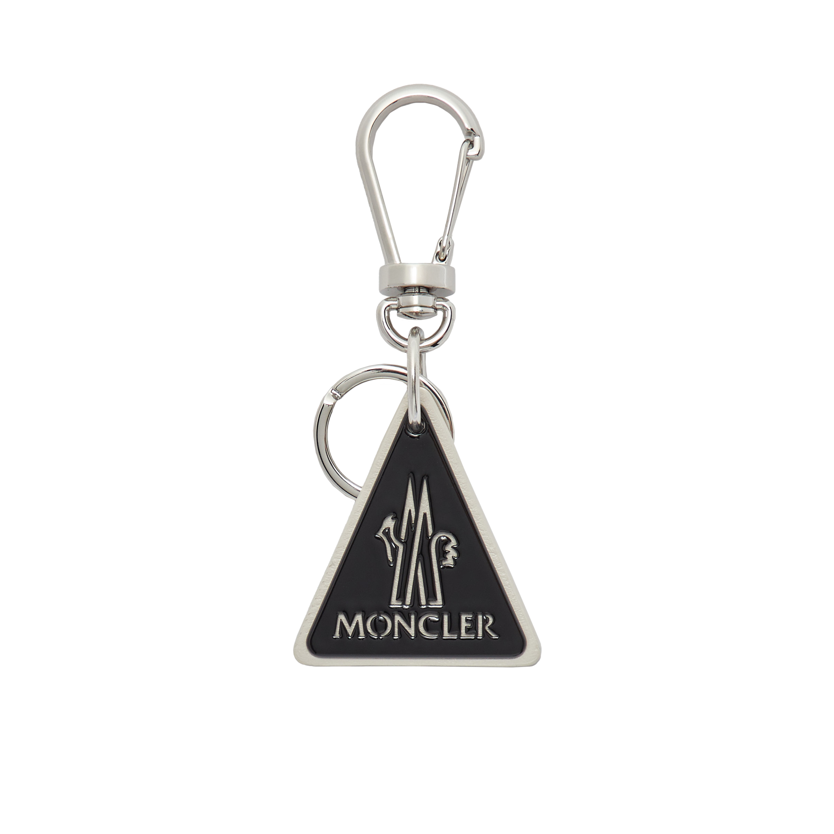 Moncler Logo Leather Key Ring - Green | Editorialist
