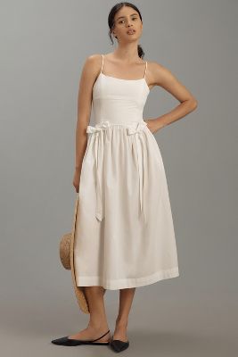 knee length dresses for ladies Damson Madder Penelope Midi