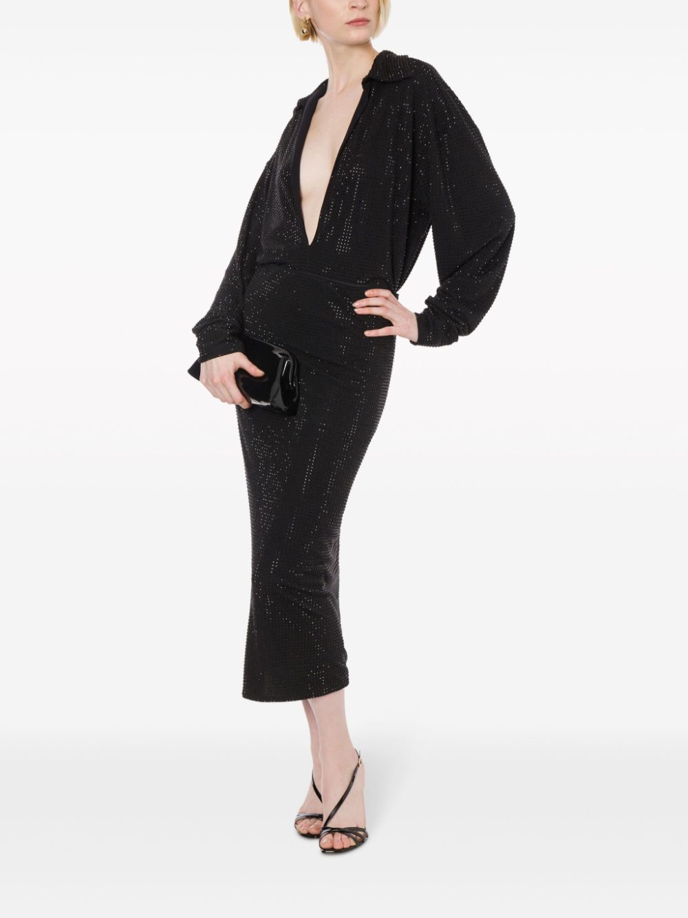 PHILOSOPHY DI LORENZO SERAFINI Philosophy Di Lorenzo Serafini Rhinestoned Blouse