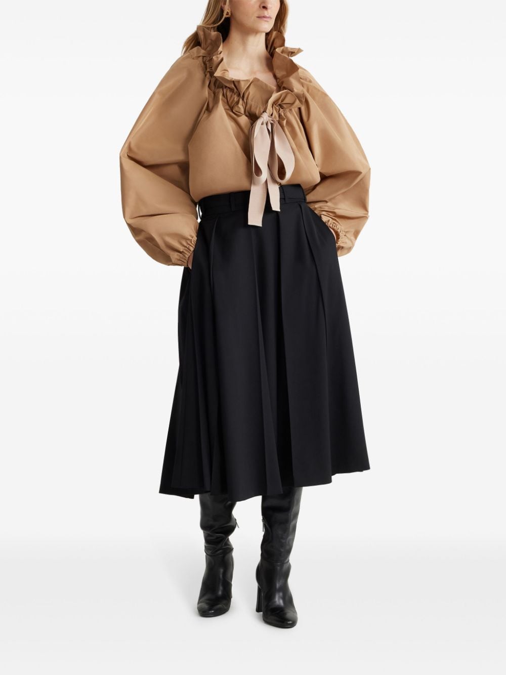 PATOU Patou iconic drawstring blouse