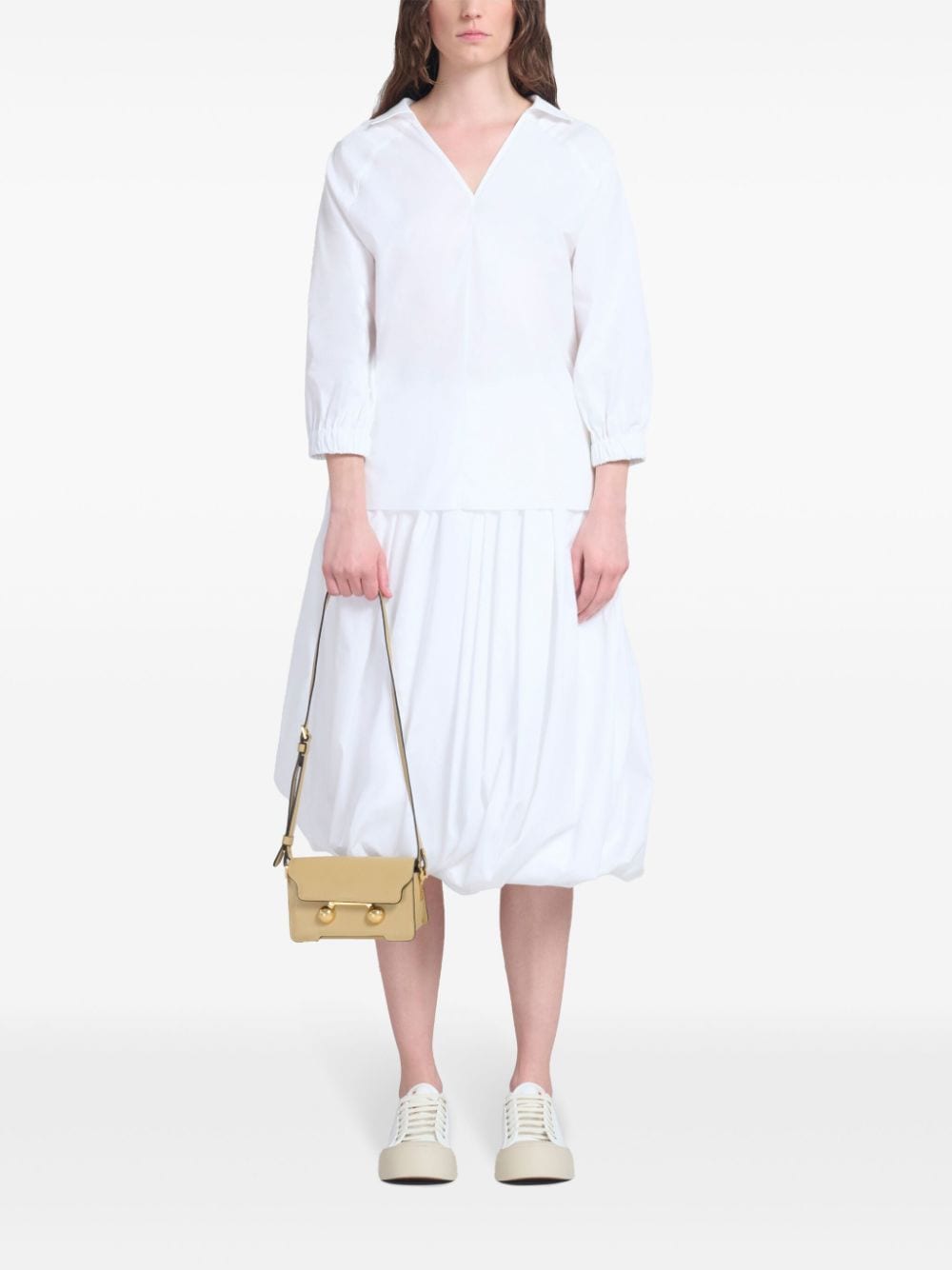 MARNI Marni Mini Trunkaroo Leather Shoulder Bag