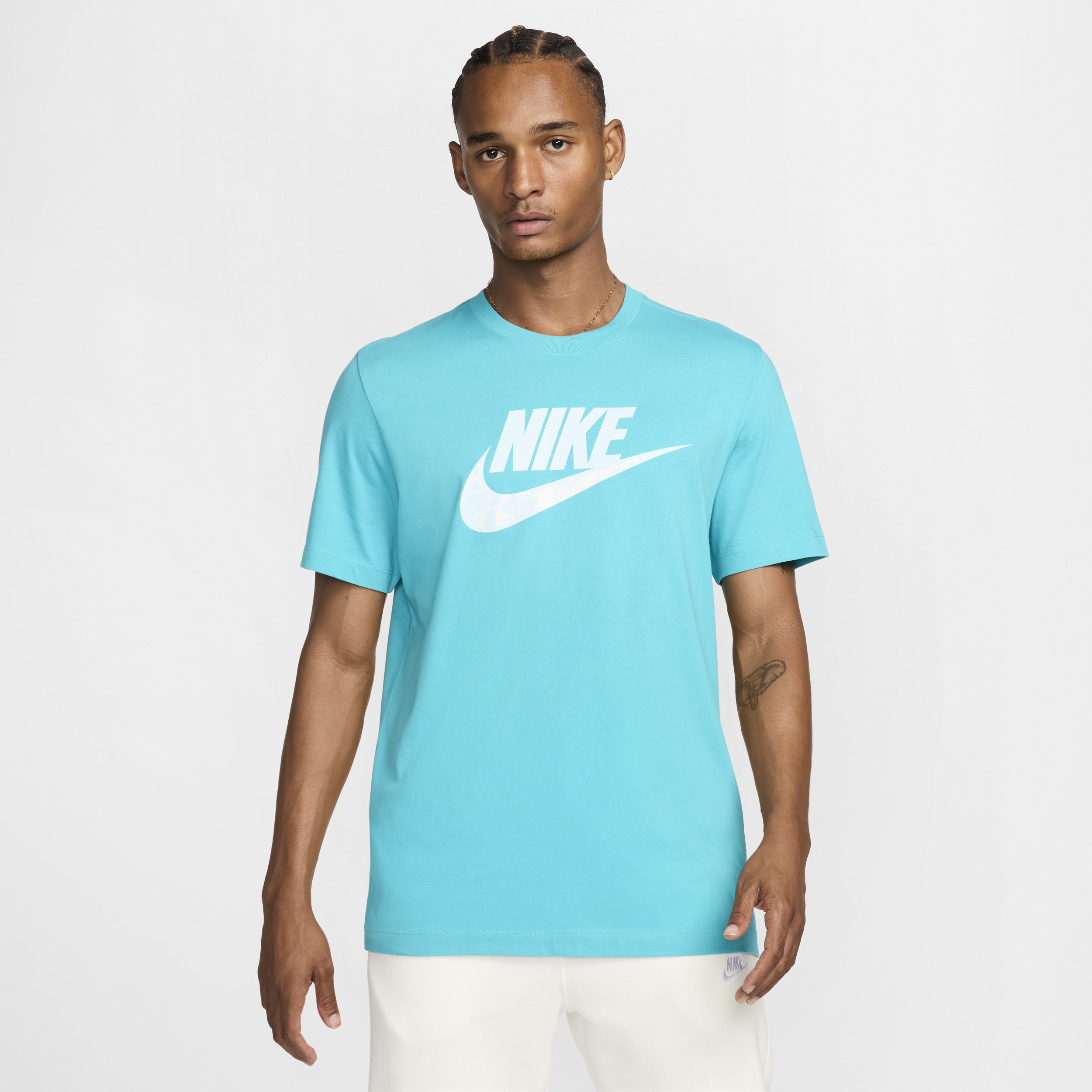 black and teal nike shirt