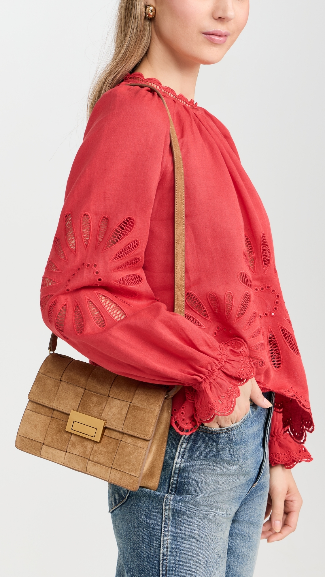 LOEFFLER RANDALL Delphine Leather Clutch