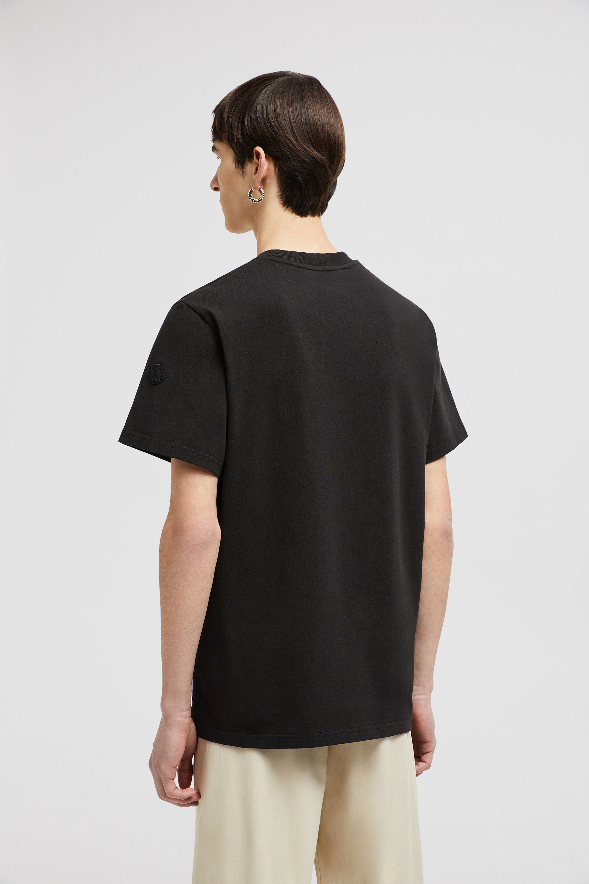 Moncler Ski Logo Cotton T-Shirt - Grey | Editorialist