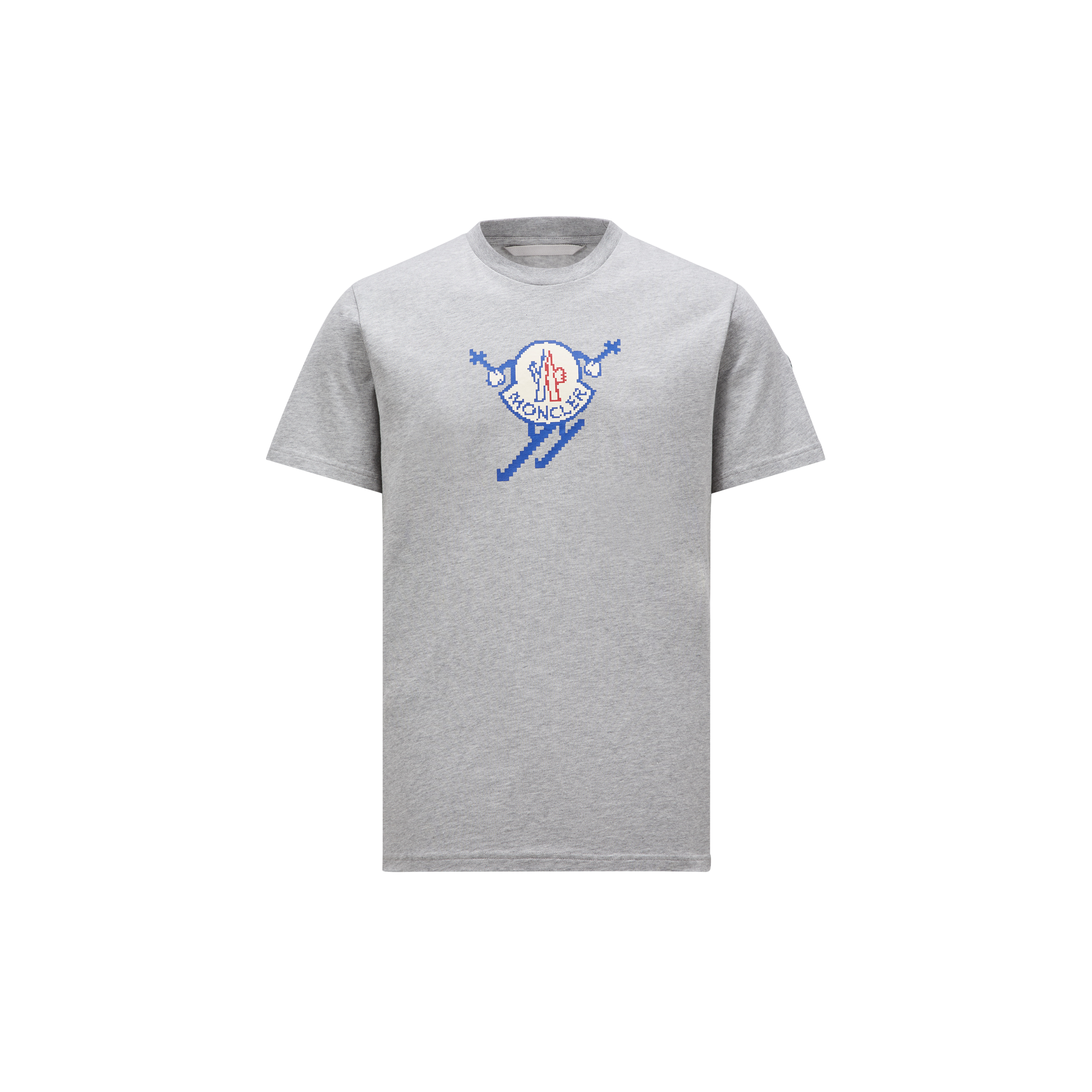 Moncler Ski Logo Cotton T-Shirt - Grey | Editorialist