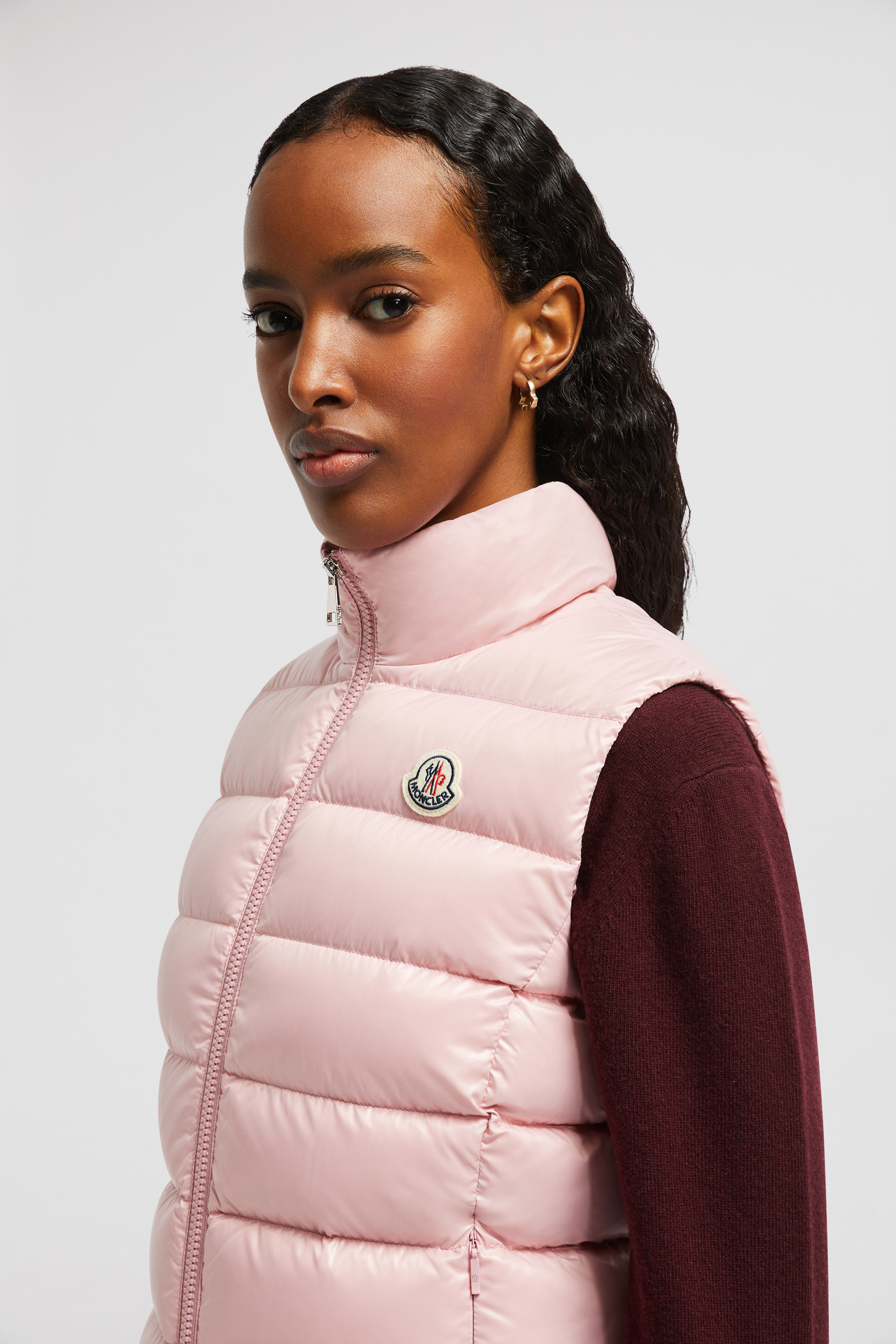 Moncler Ghany Down Vest - Pink | Editorialist