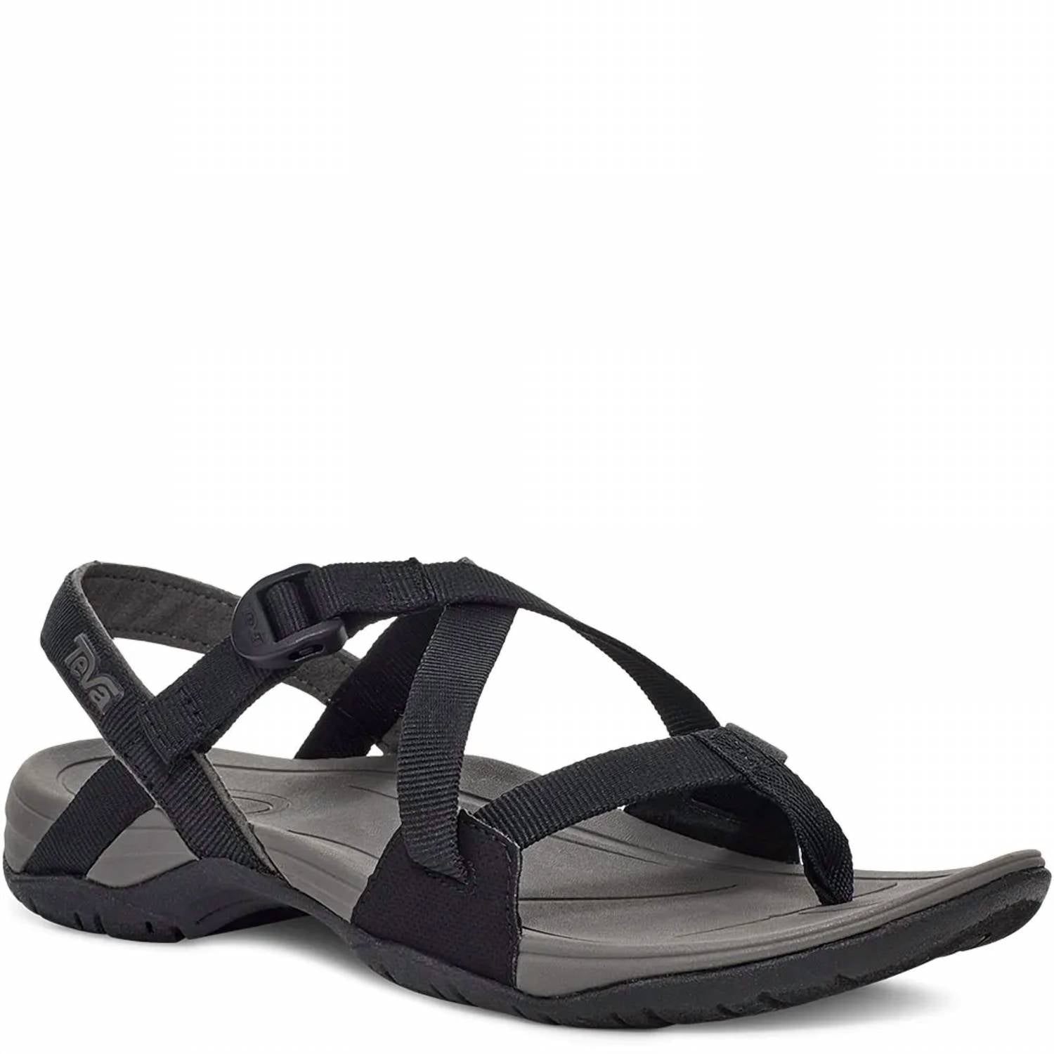 Teva Ascona Cross Strap Sandal Medium Width In Black 42% Off