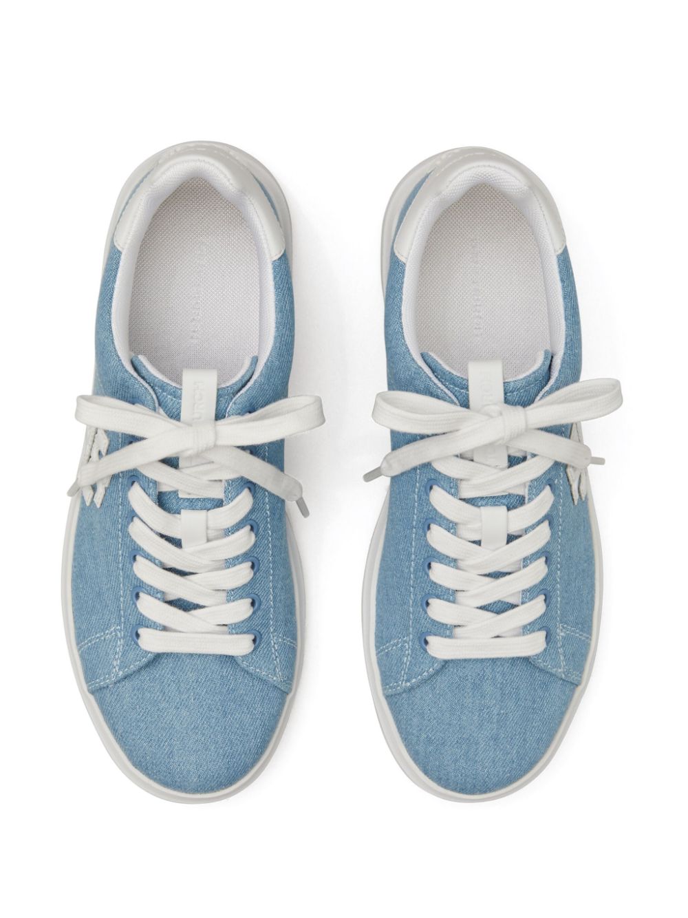 Tory Burch Double T Howell Court Sneakers - Blue - 52% Off