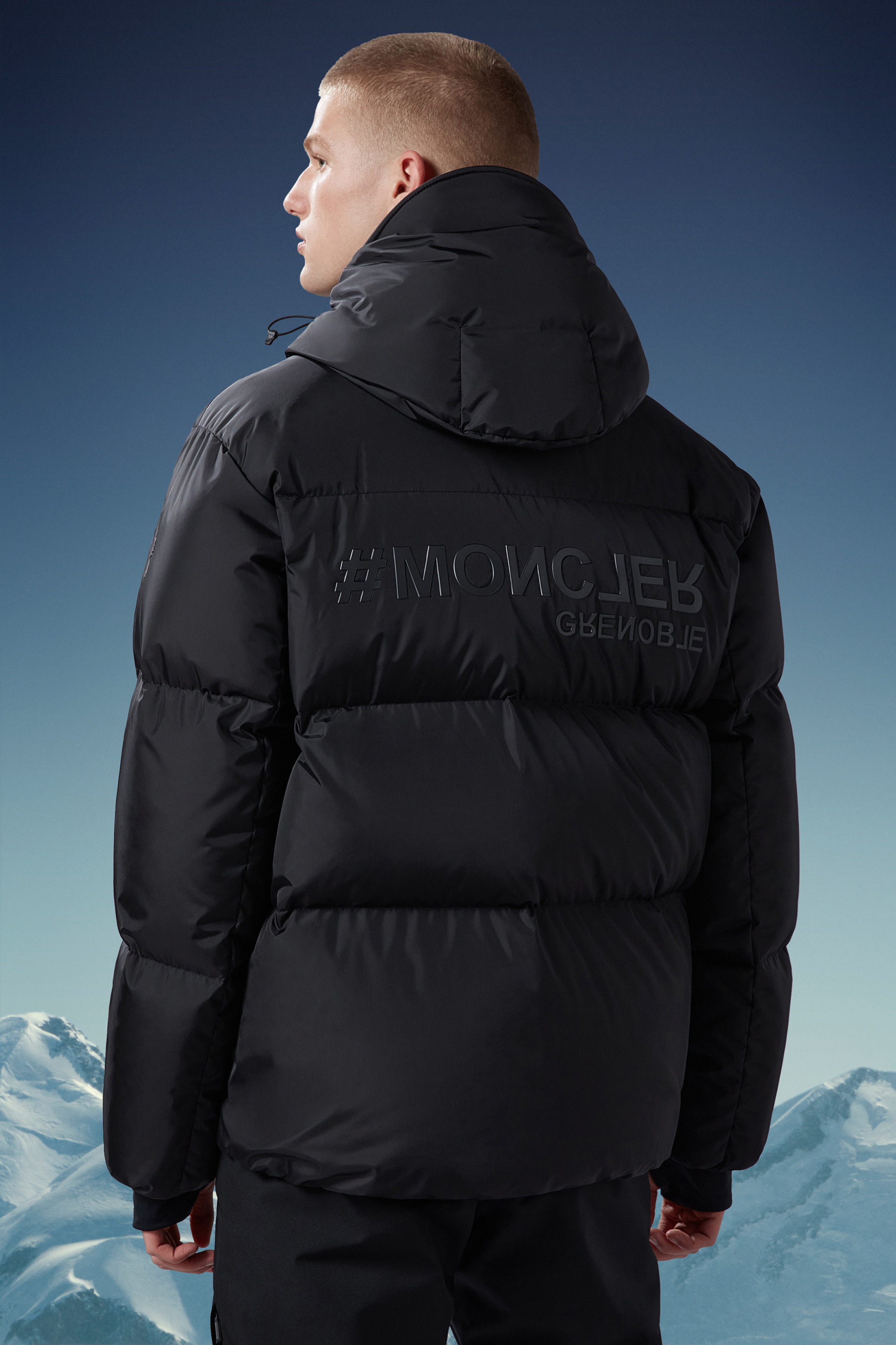 Moncler Mazod Hooded Down Ski Jacket Black Editorialist