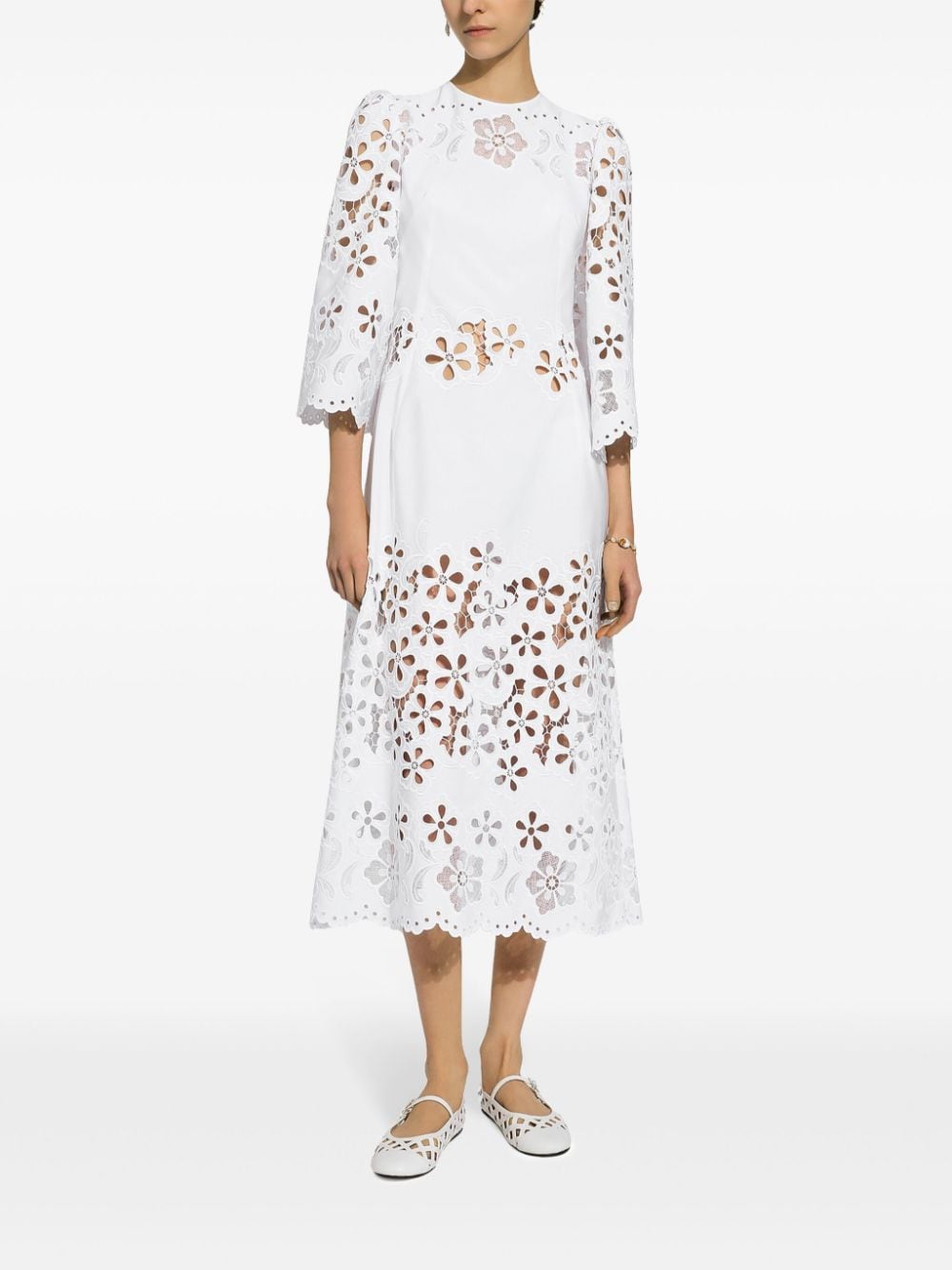 DOLCE & GABBANA Dolce & Gabbana Cut-Out Midi Dress