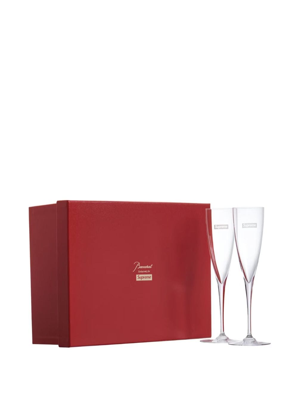 Supreme X Baccarat Dom PéRignon Champagne Flute Glasses - White 