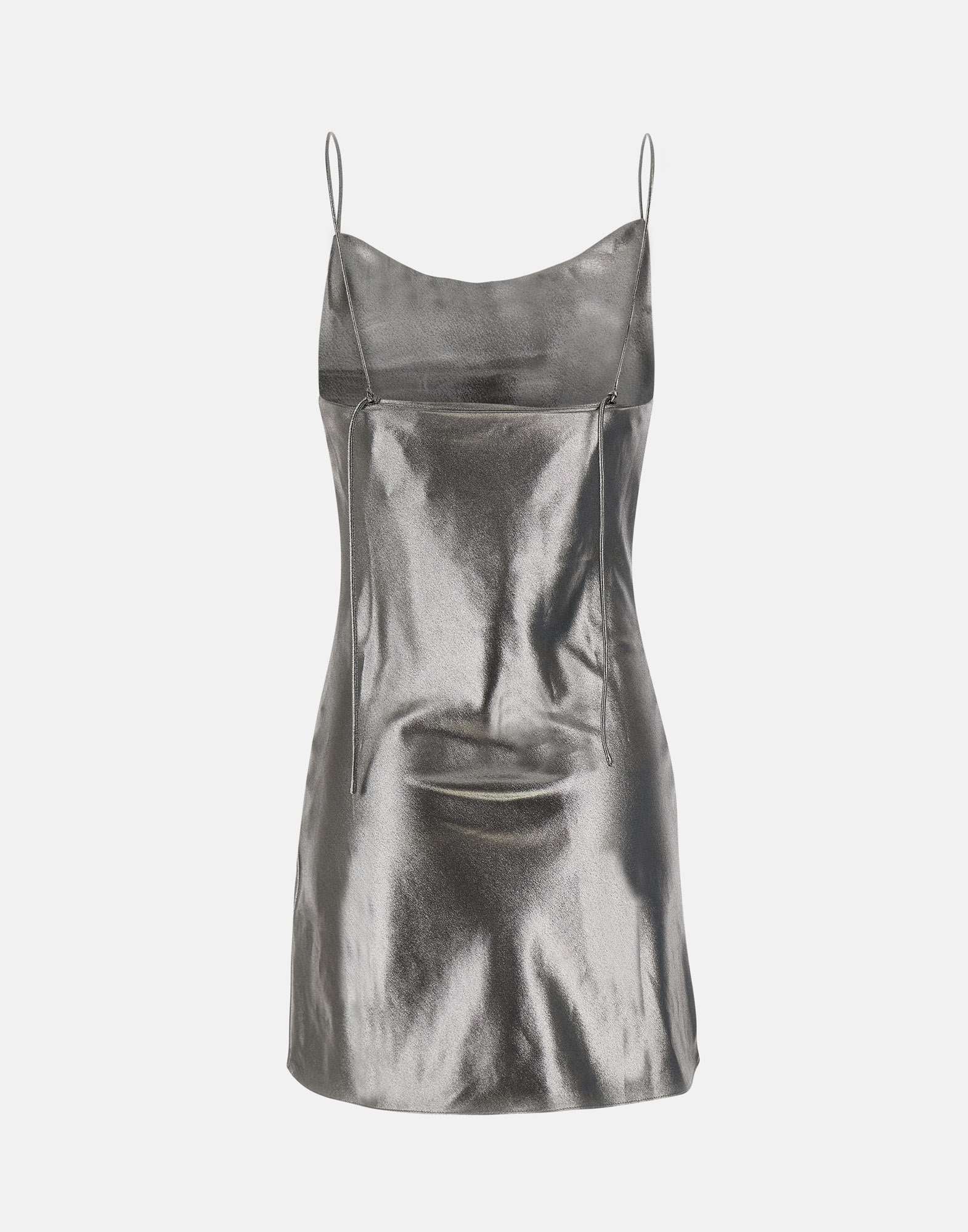 silver slip dress mini HEAVY METAL KNIT COWL MINI SLIP | SILVER | Third Form | Women's Sale | Online Now THIRD FORM