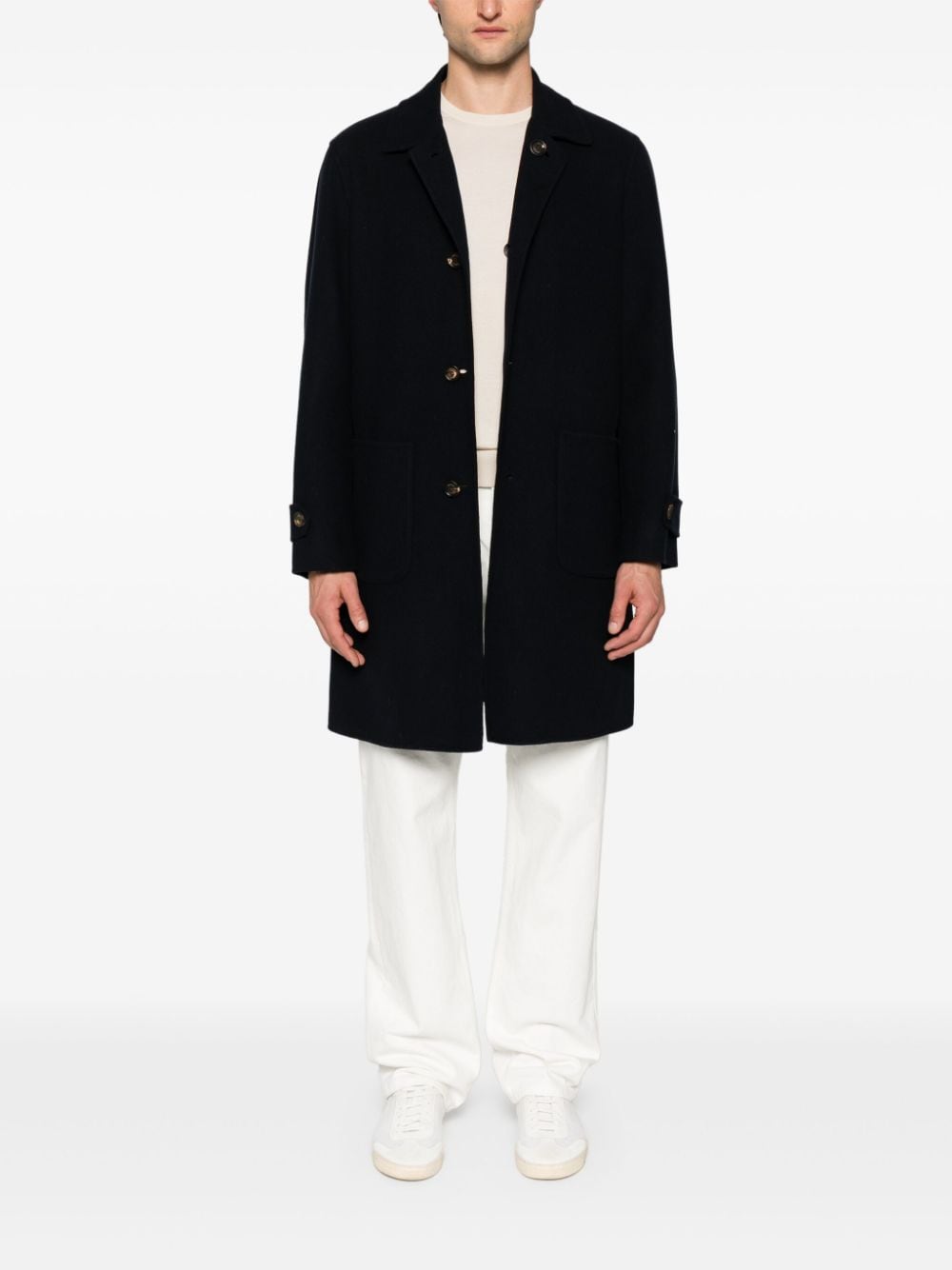 ELEVENTY Eleventy Single-Breasted Reversible Wool Coat