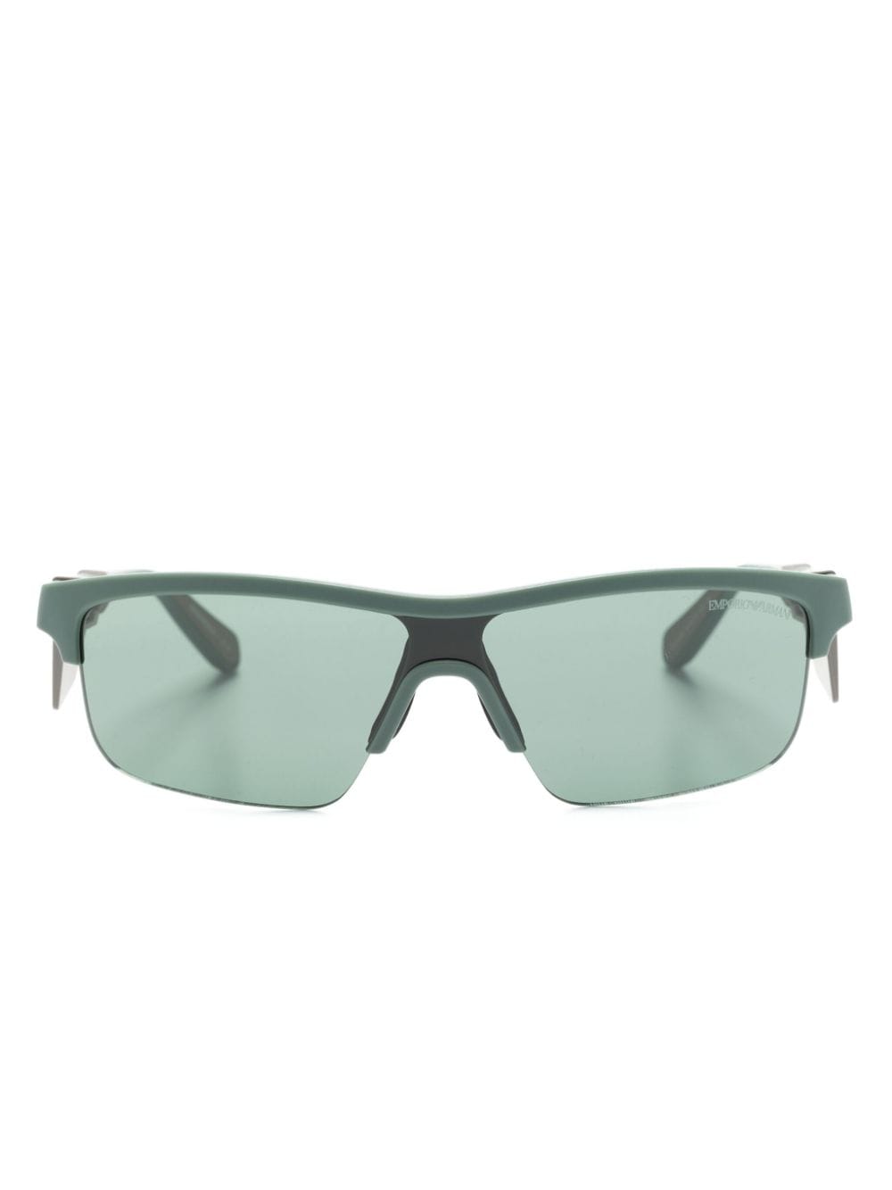 Emporio Armani Teal Shield Sunglasses with Logo Case EA9894 New Vintage Emporio Armani Shield Sunglasses EA 166-S C  main image 2