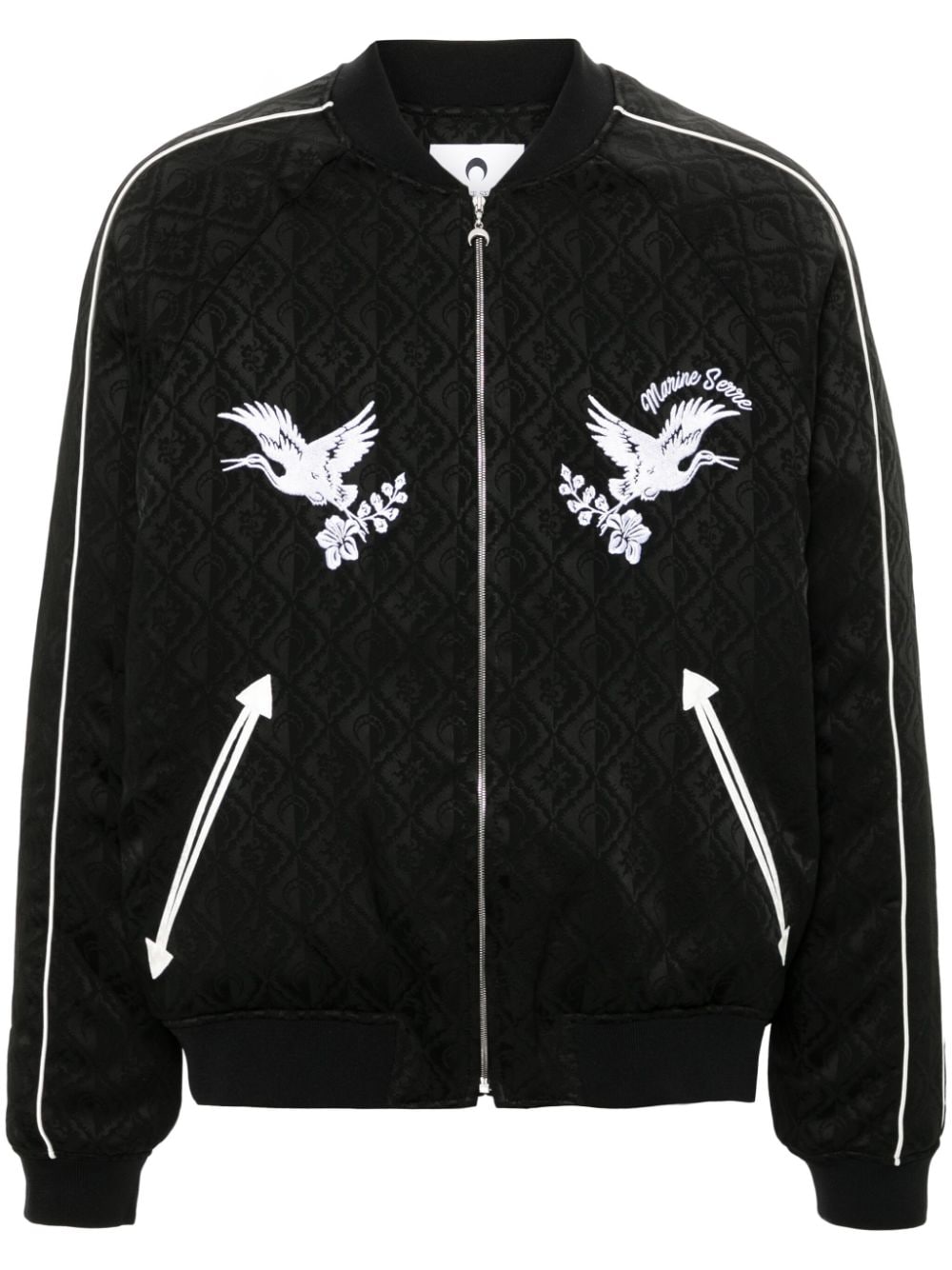 MARINE SERRE Marine Serre Moon Diamant Jacquard Bomber Jacket