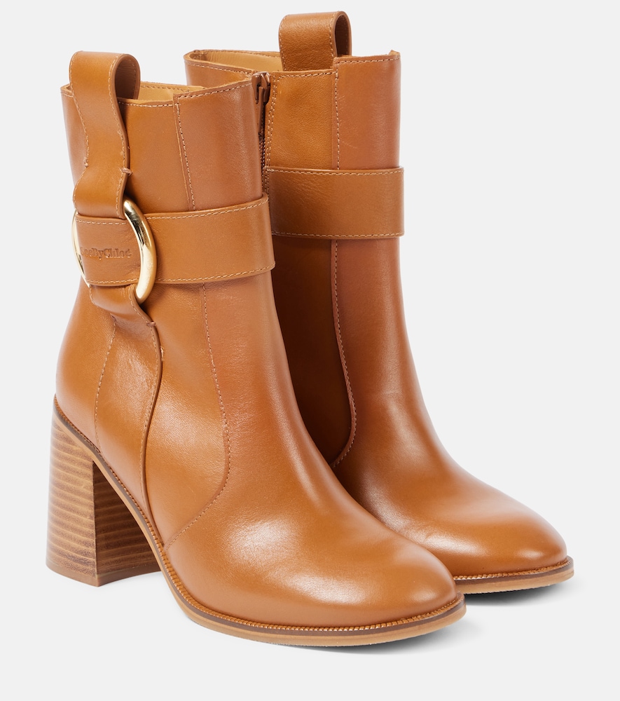 SEE BY CHLOÉ See By Chloé Ring 80 Leather Ankle Boots