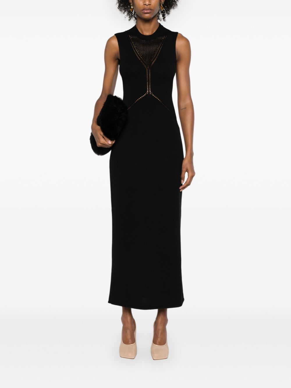 JIL SANDER Jil Sander Crew-Neck Knitted Maxi Dress