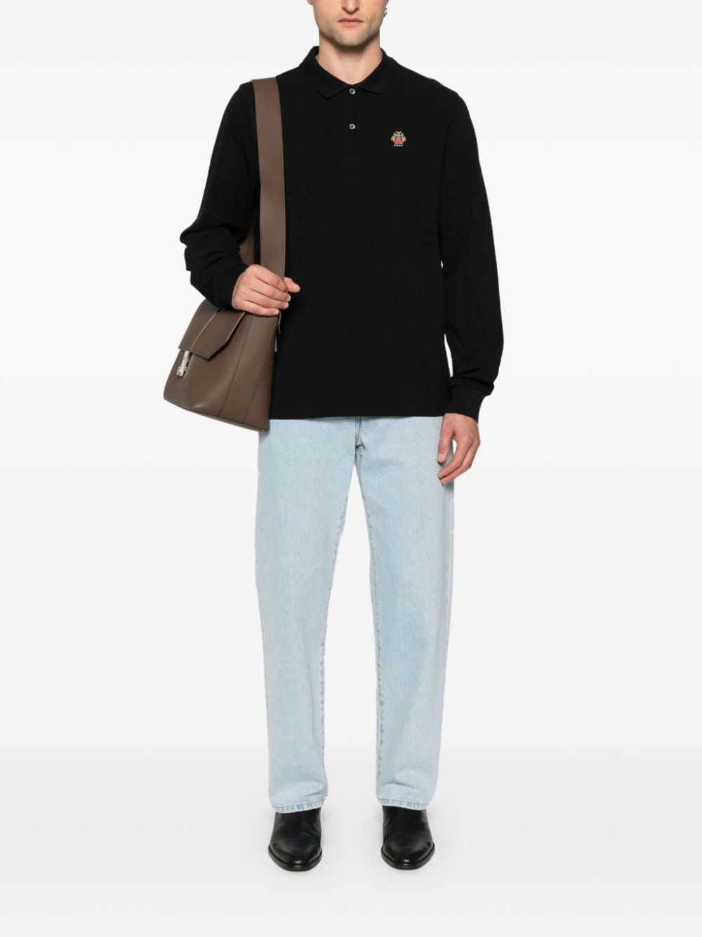 BALLY logo-embroidered organic cotton polo shirt