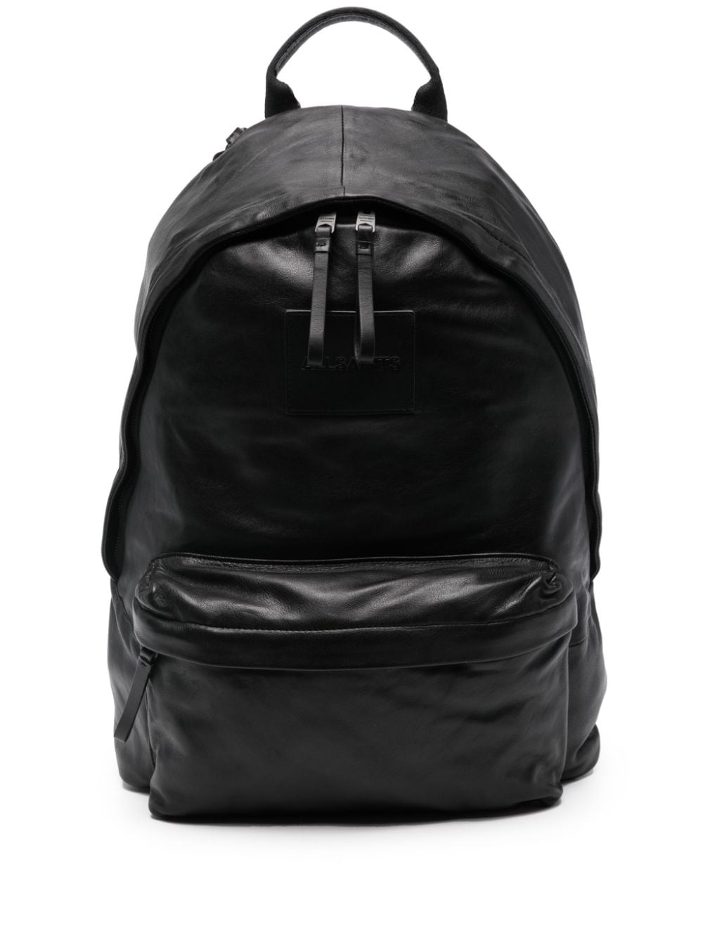 Allsaints Carabiner Leather Backpack - Black | Editorialist