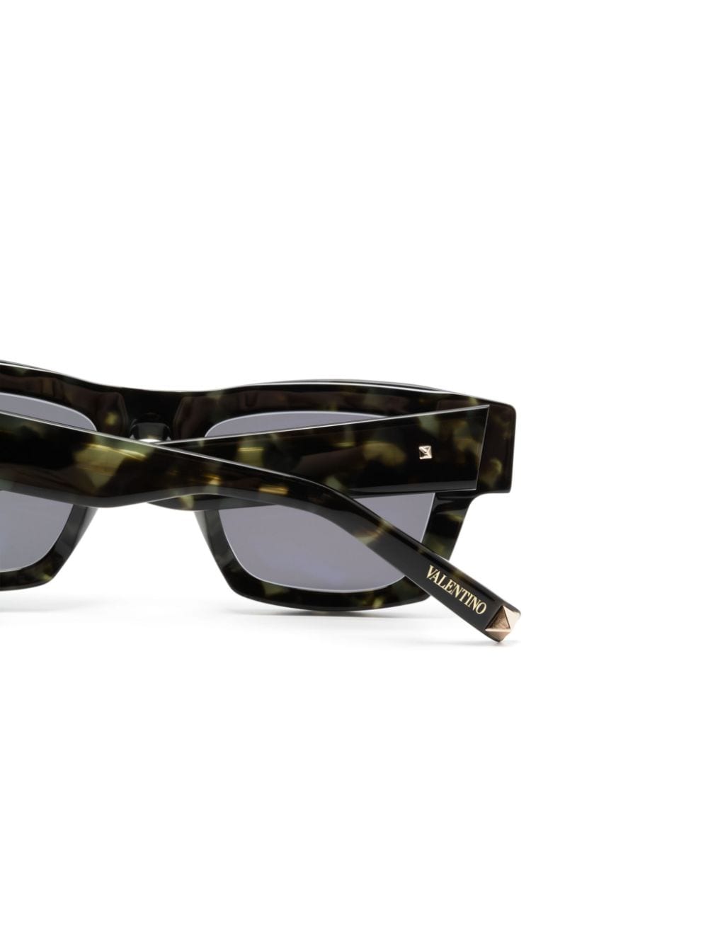 Valentino Garavani Tortoiseshell Square Frame Sunglasses  display picture 2